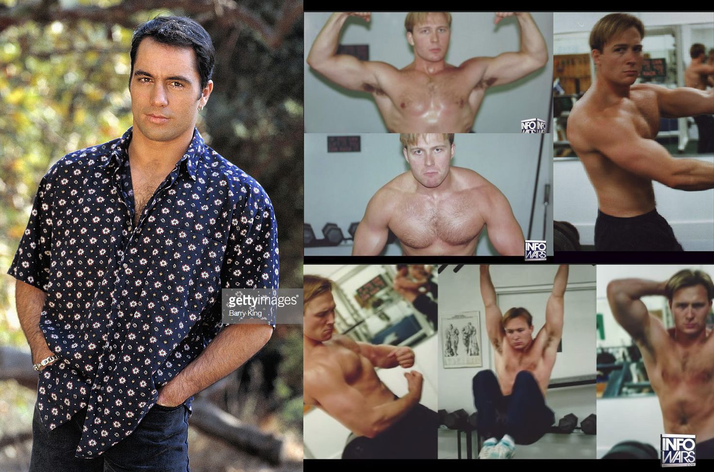 1996: virgin Joe Rogan vs. chad 22 year old Alex Jones | Scrolller