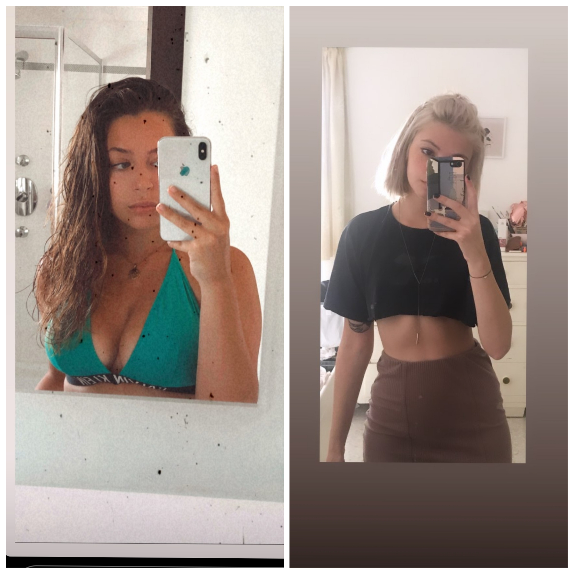 [2] Busty vs skinny mirror selfie | Scrolller