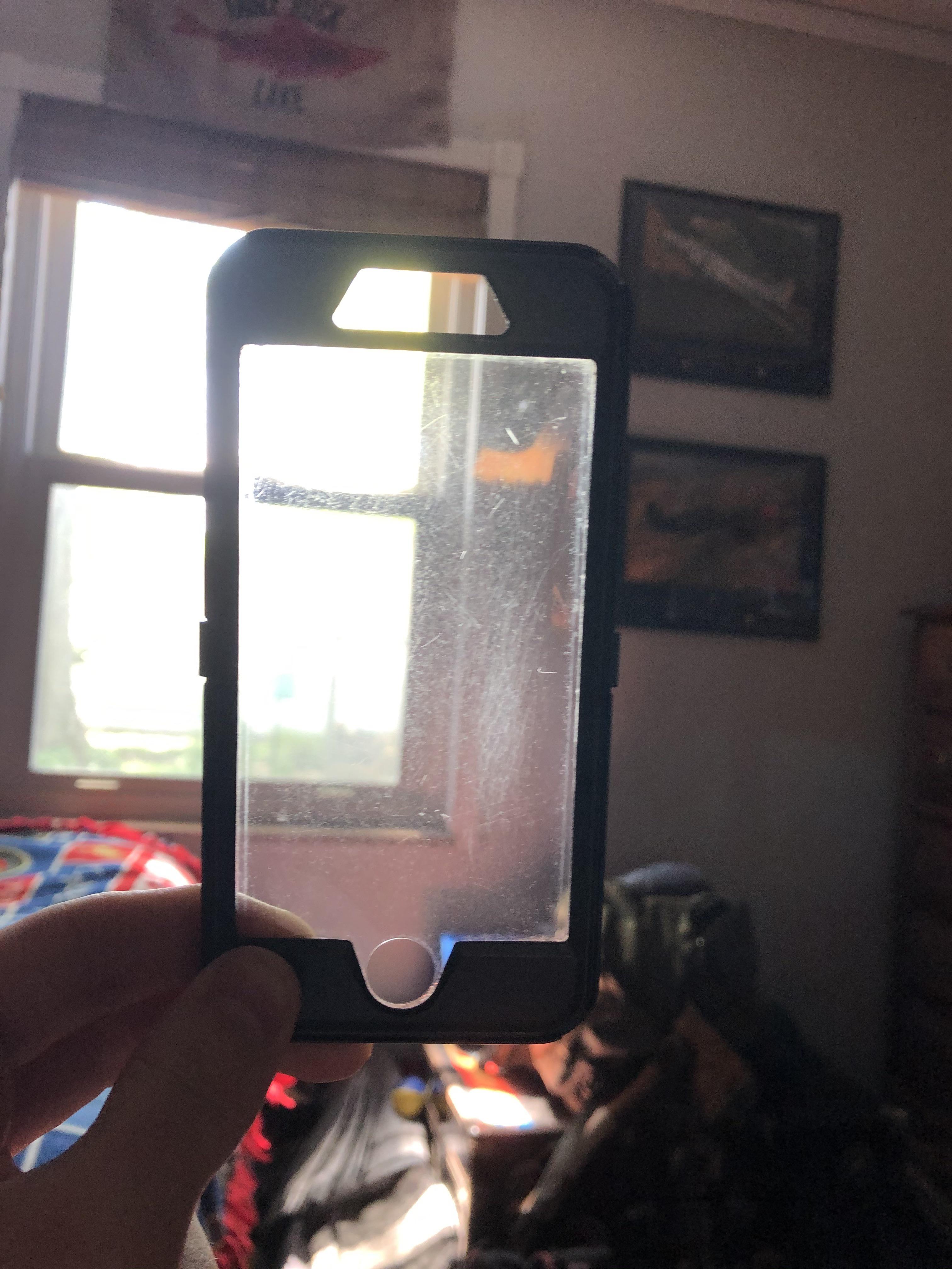 2+ years of continuous Reddit scrolling made a big line in my screen protector | Scrolller