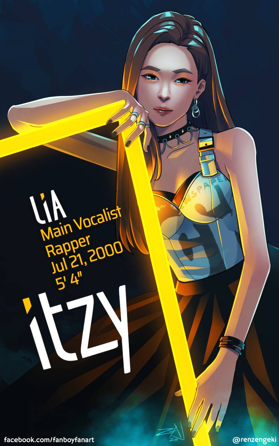 200318 ITZY Lia Fanart | Scrolller