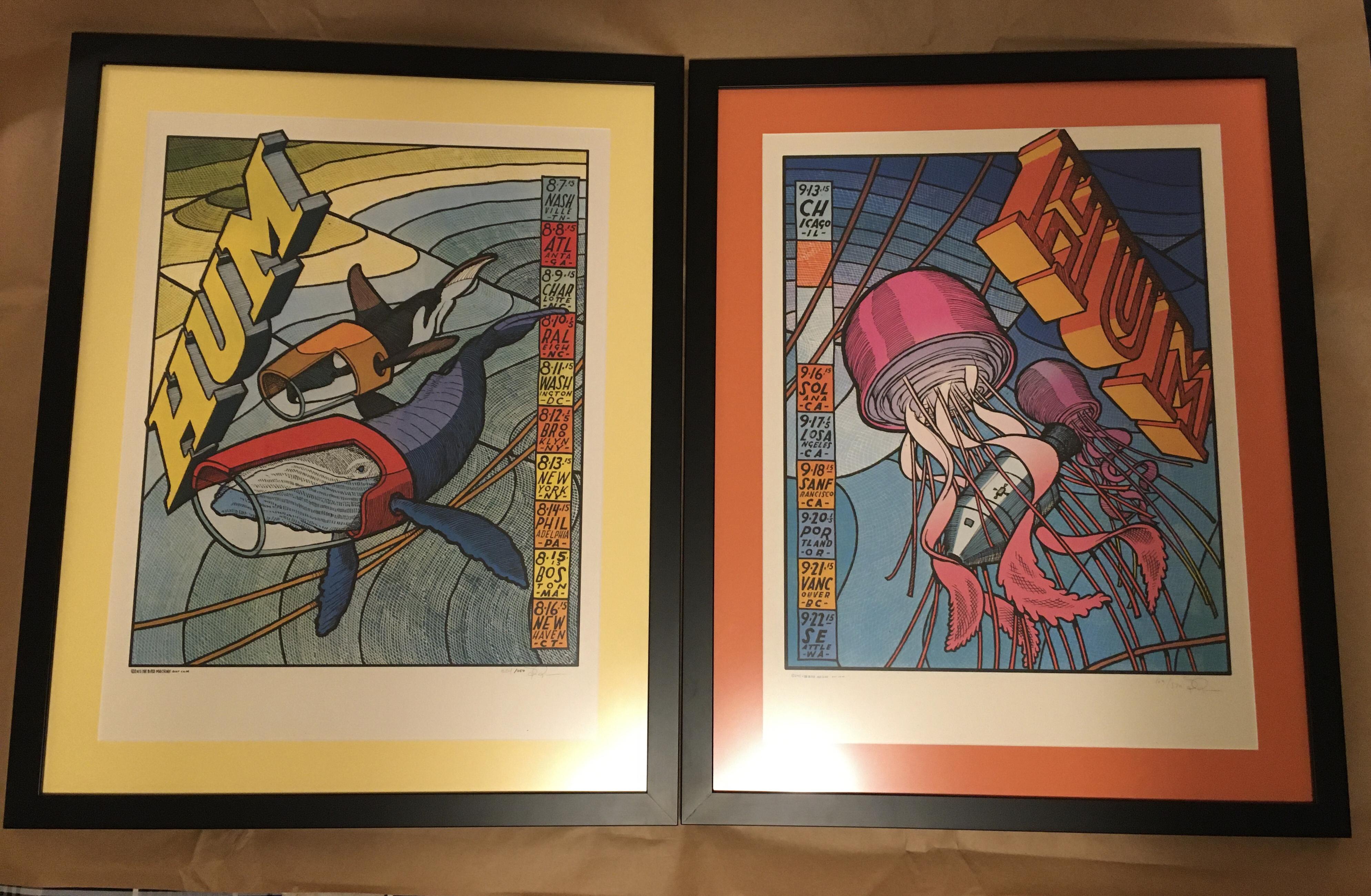2015 tour posters by Jay Ryan - I attended the Nashville & Seattle shows and finally got these ...
