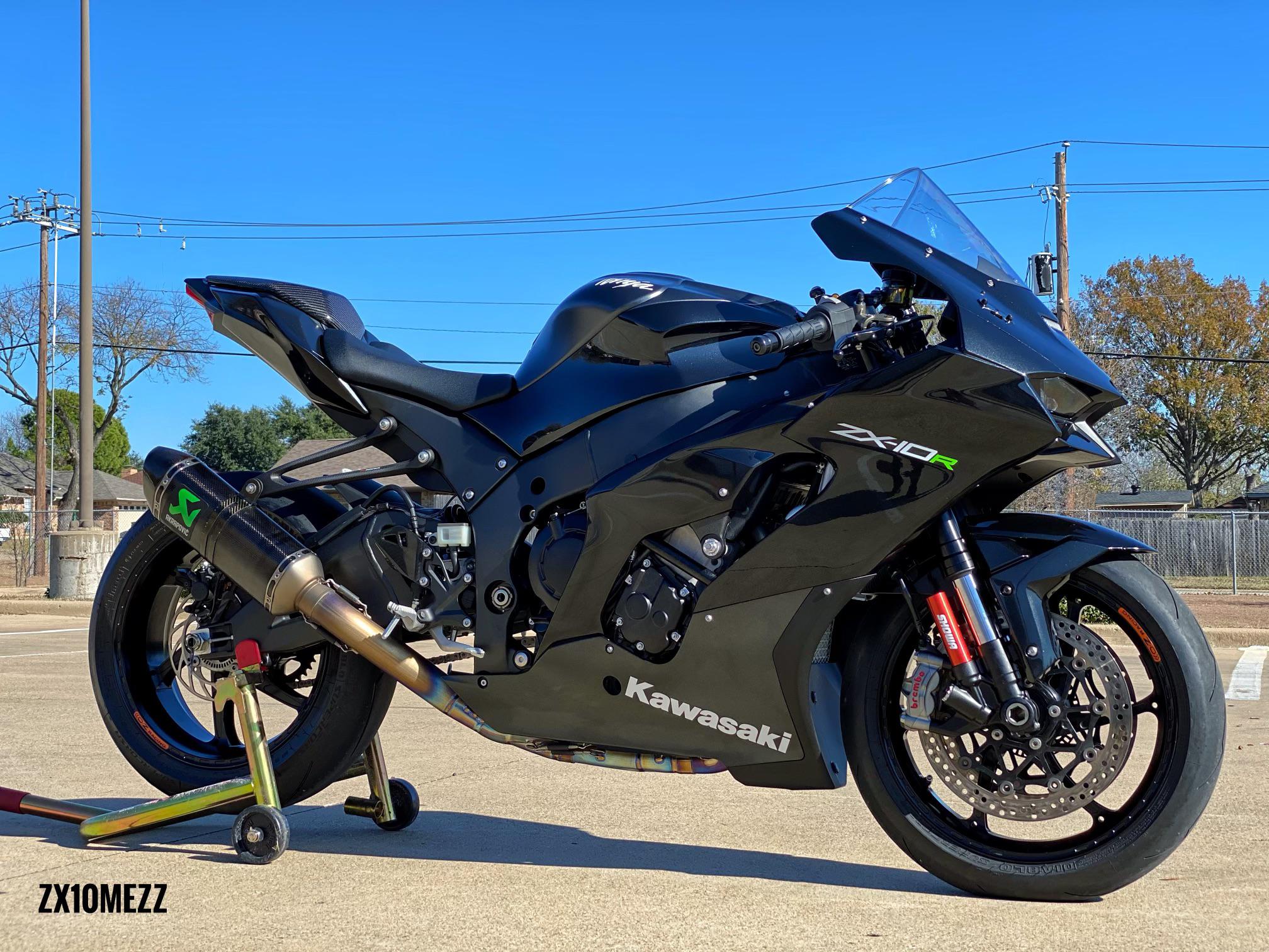 2021 Kawasaki Zx10r with full exhaust and wheels installed already 😳. Zx10mezz | Scrolller