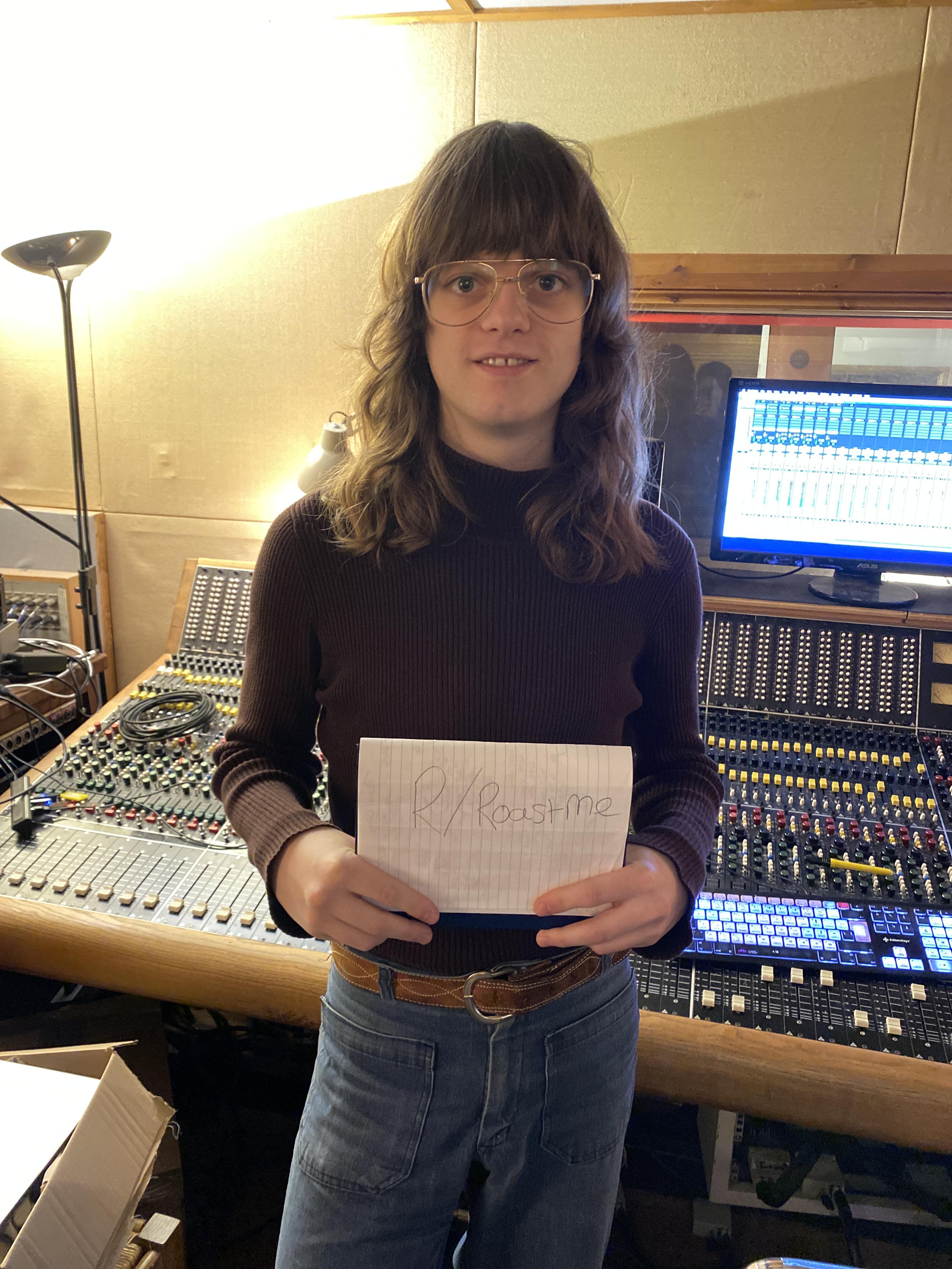 23M In the studio recording debut album. Do your worst. | Scrolller