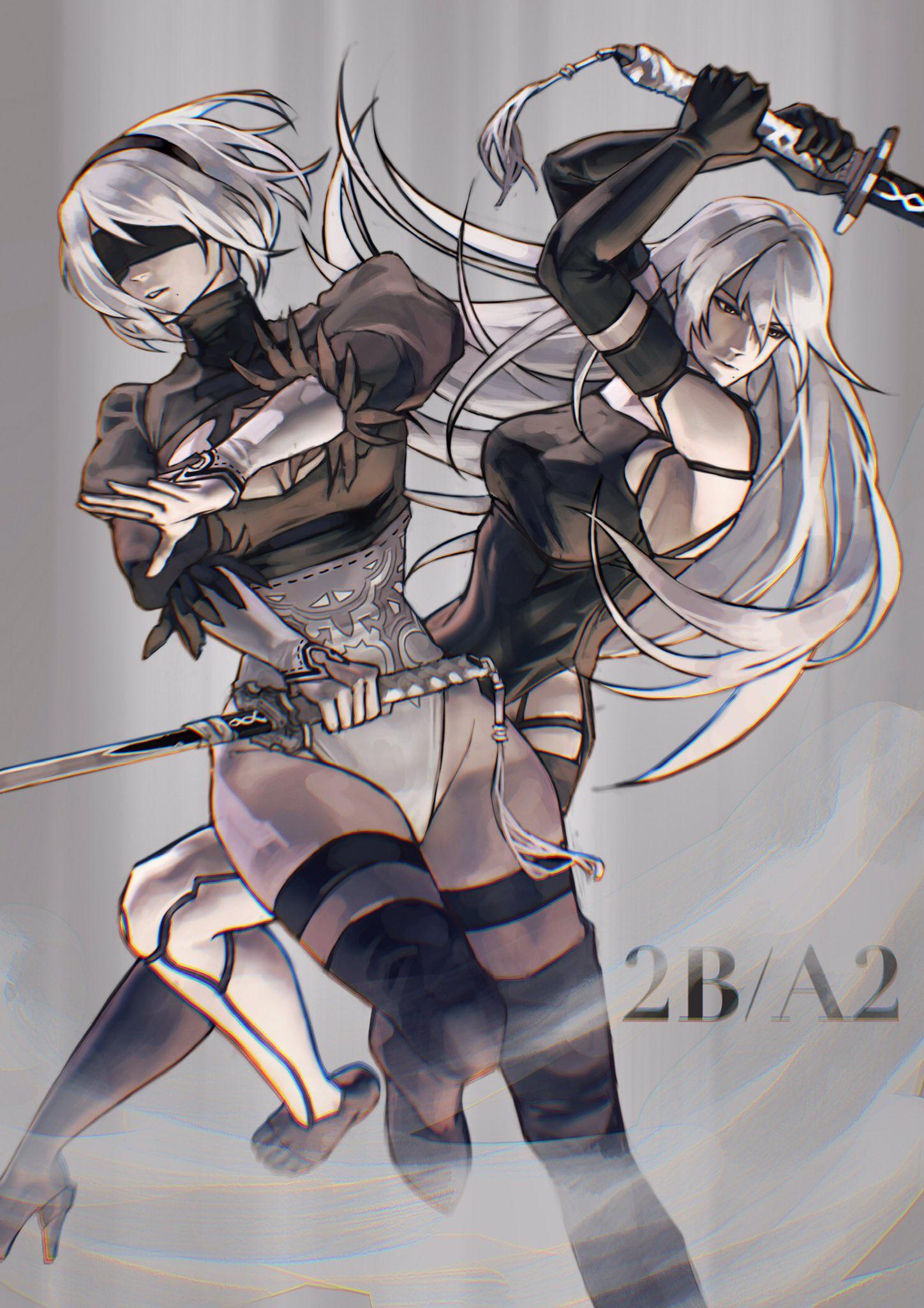 2B and A2 by @syachiiro | Scrolller