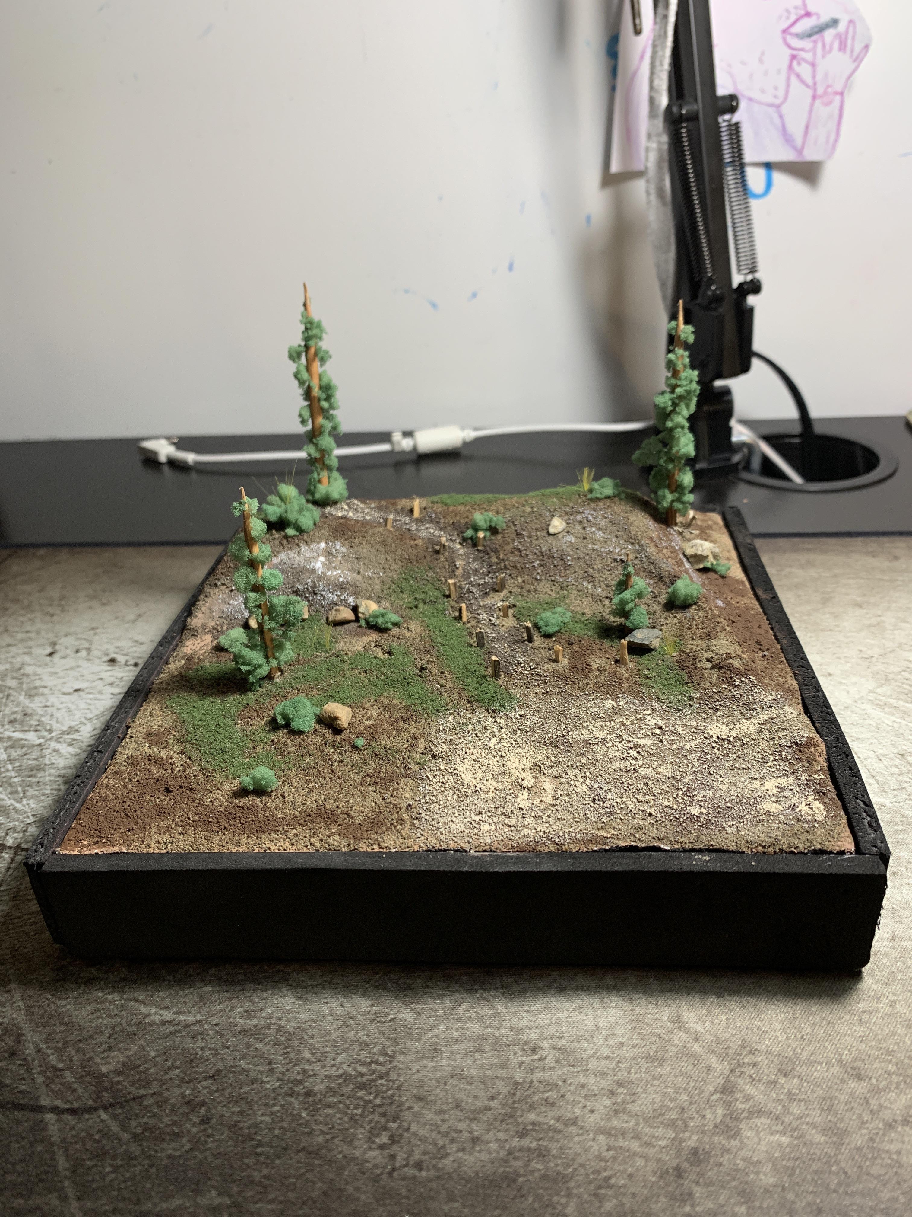 2nd diorama! I finally bought some proper materials too. | Scrolller