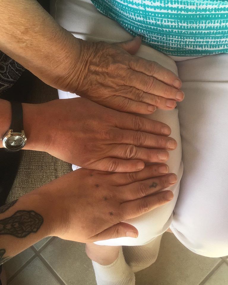 3 generations of hands. My grandmother and mom and I have always ...