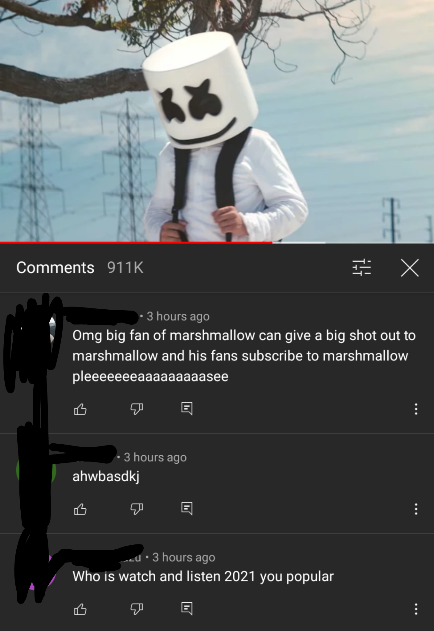 3 In a row, I'm telling you guys Marshmellos comment section is a gold mine | Scrolller