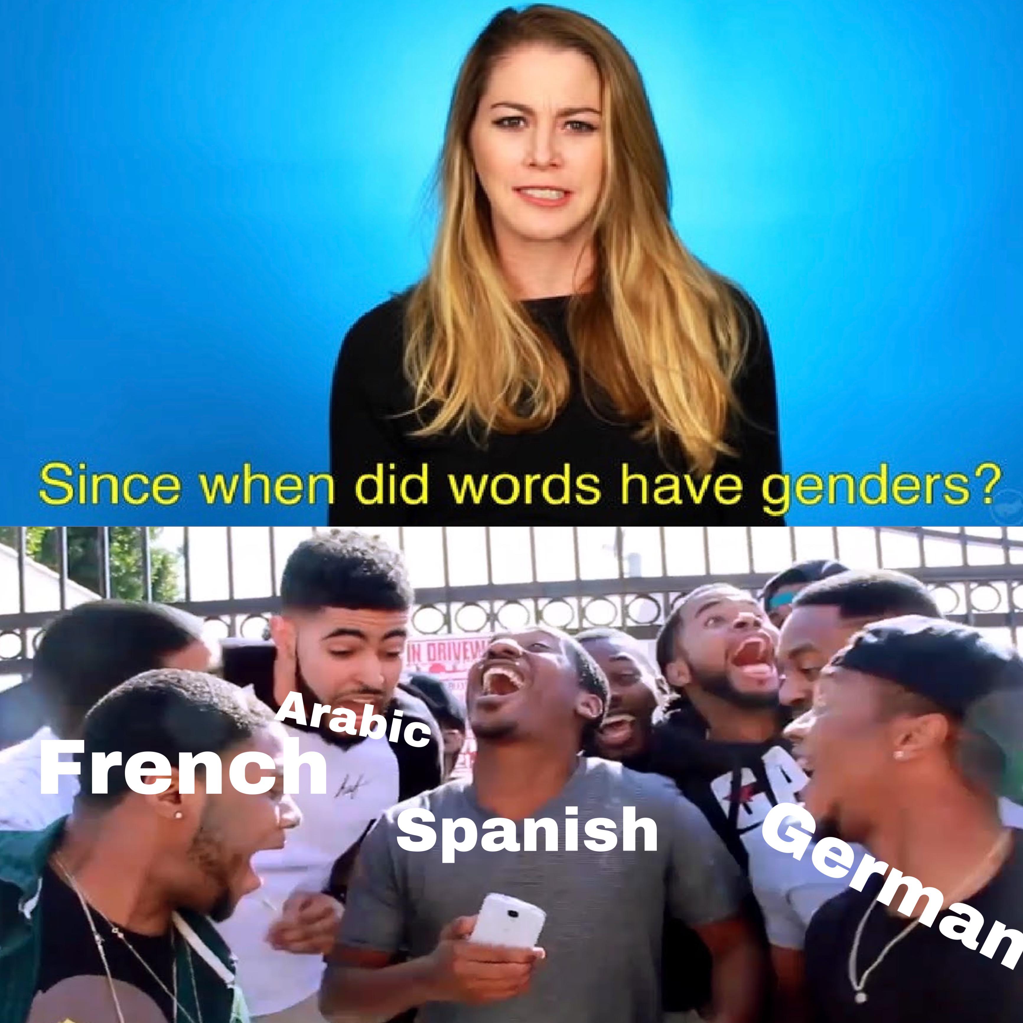 4 gendered languages | Scrolller