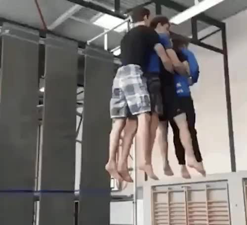 4 person backflip! | Scrolller