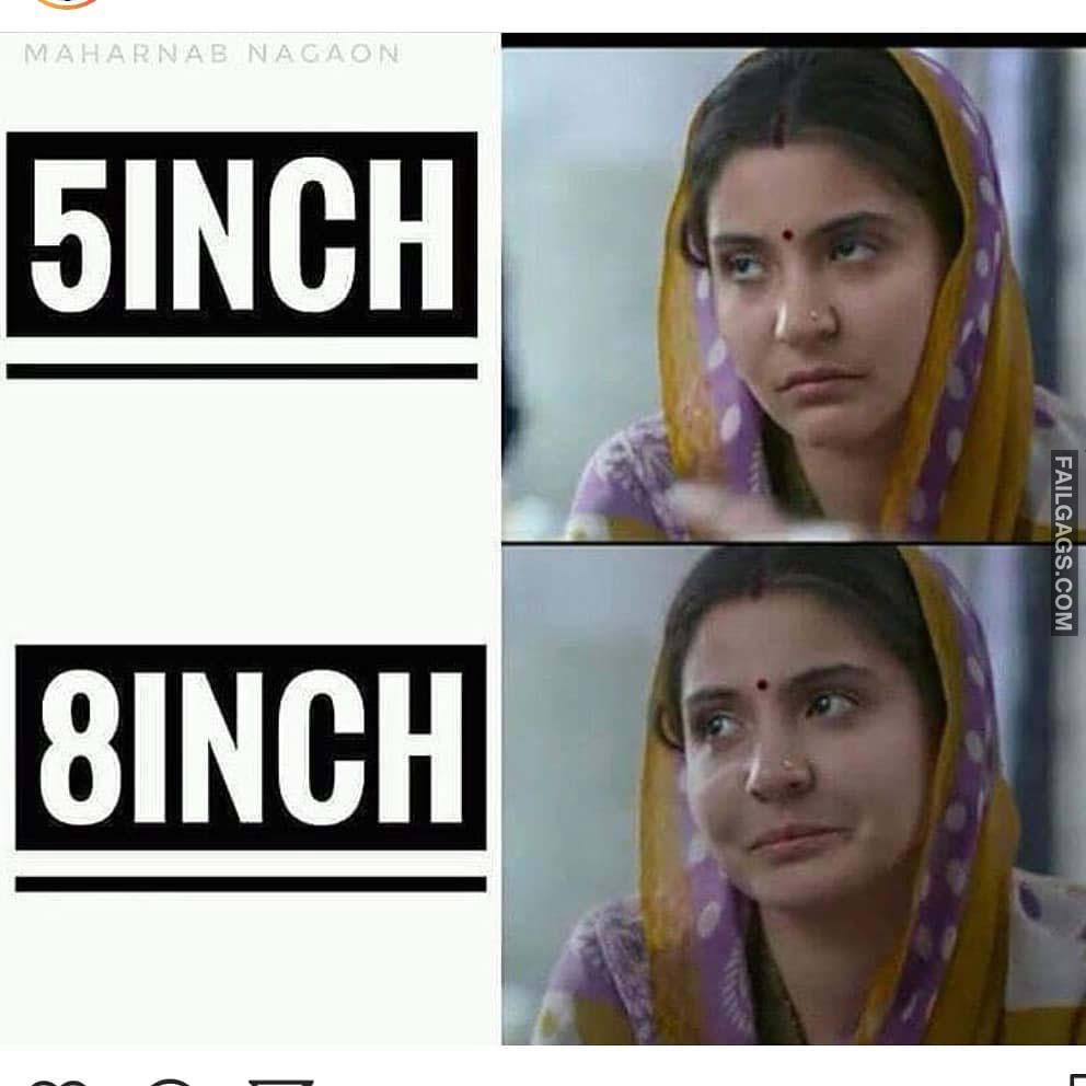 5 inch vs 8 inch funny indian memes | Scrolller
