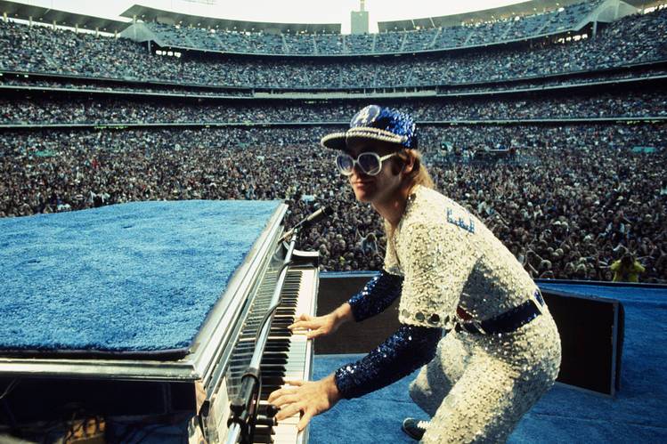 [50/50] (SFW) Elton John at Dodgers Stadium | (NSFW) Aftermath of man's hand shredded from a car ...