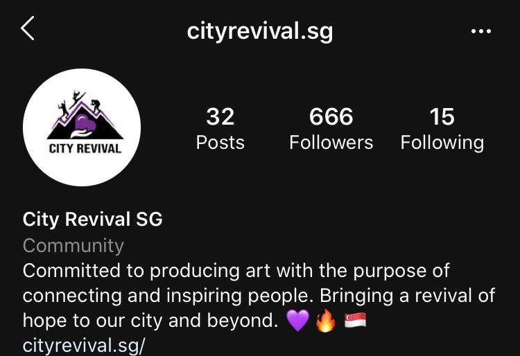 666 followers for city revival church’s instagram | Scrolller