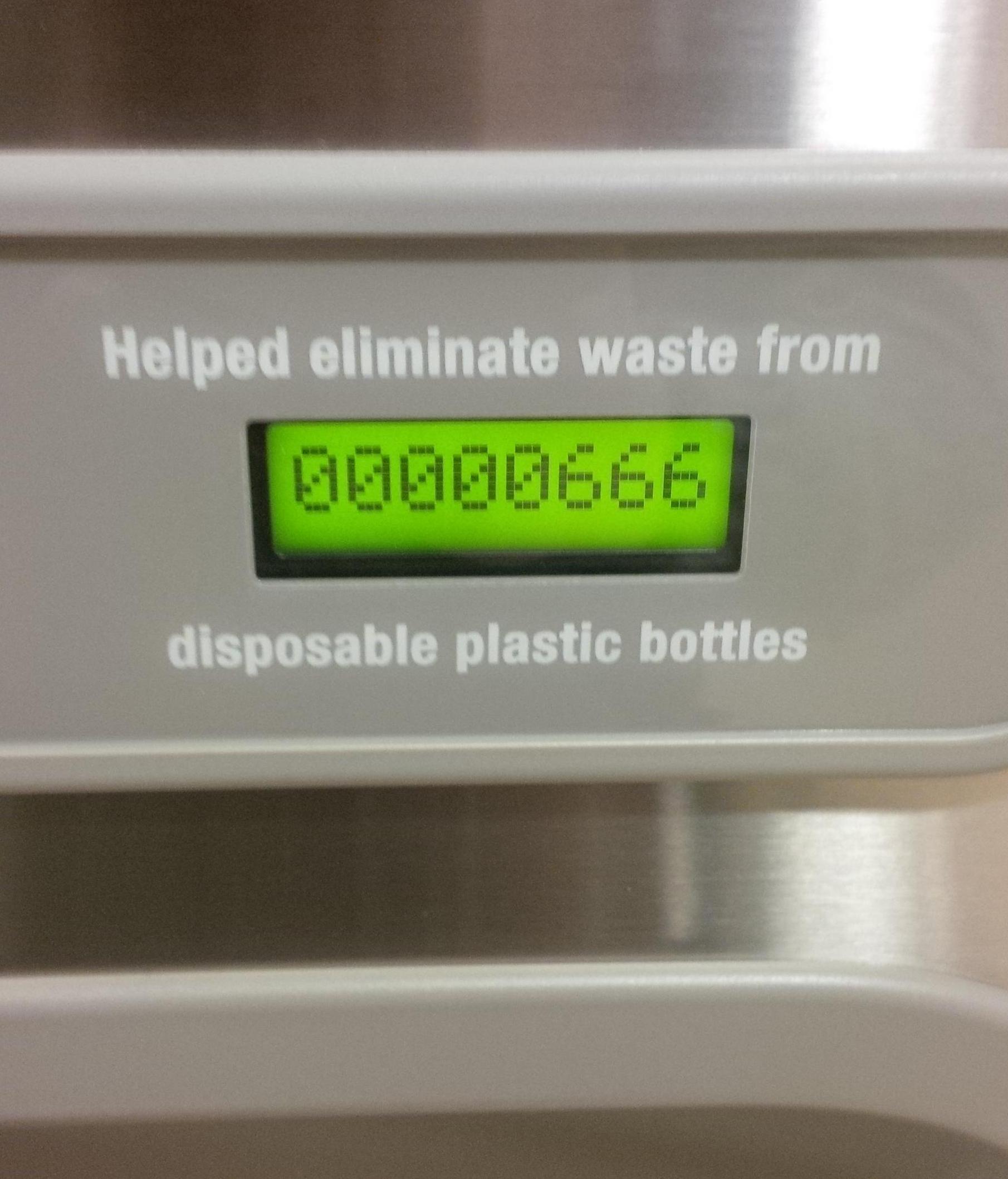 666th plastic bottle eliminated from this fountain | Scrolller