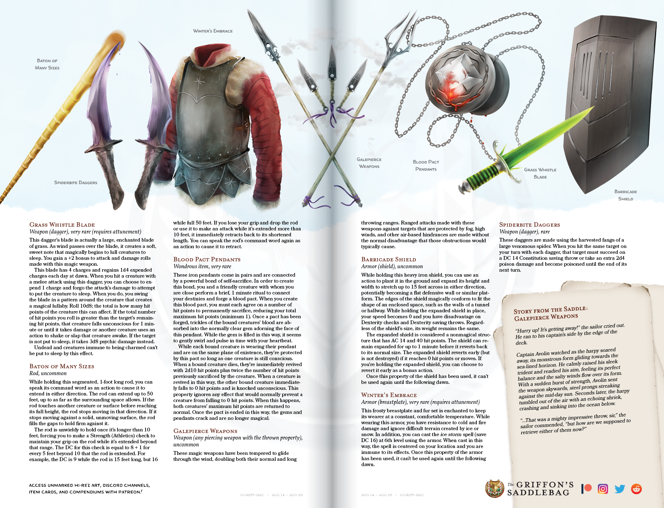 7 New Items from The Griffon's Saddlebag | Aug. 14 - Aug. 20 | Scrolller