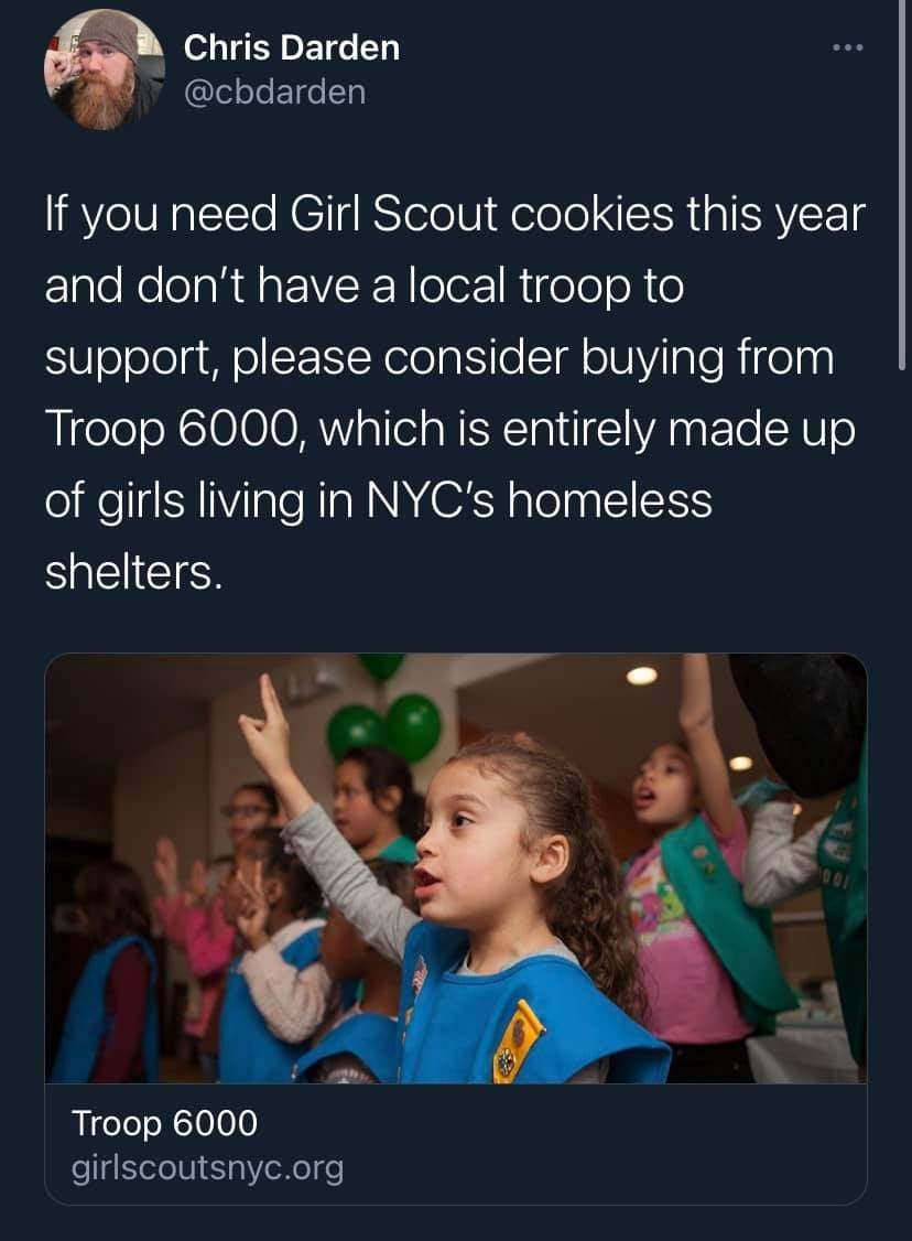 A 100%-homeless Girl Scout troop. | Scrolller