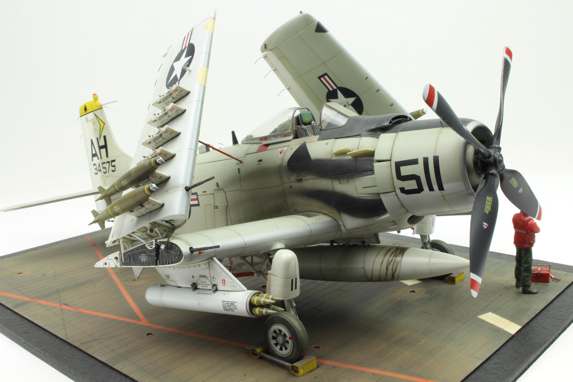 A-1H Skyraider - 1/32 - My first Zoukei-Mura kit but I was not impressed. | Scrolller