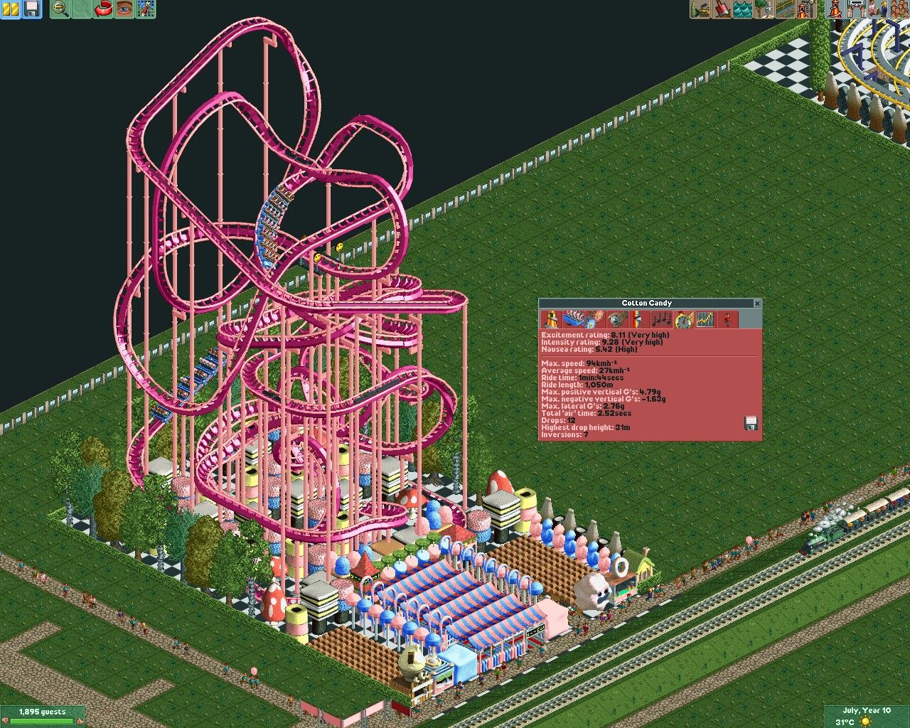 A 9x9 compact twister with 7 inversions. I call this monstrosity Cotton Candy. [2] | Scrolller