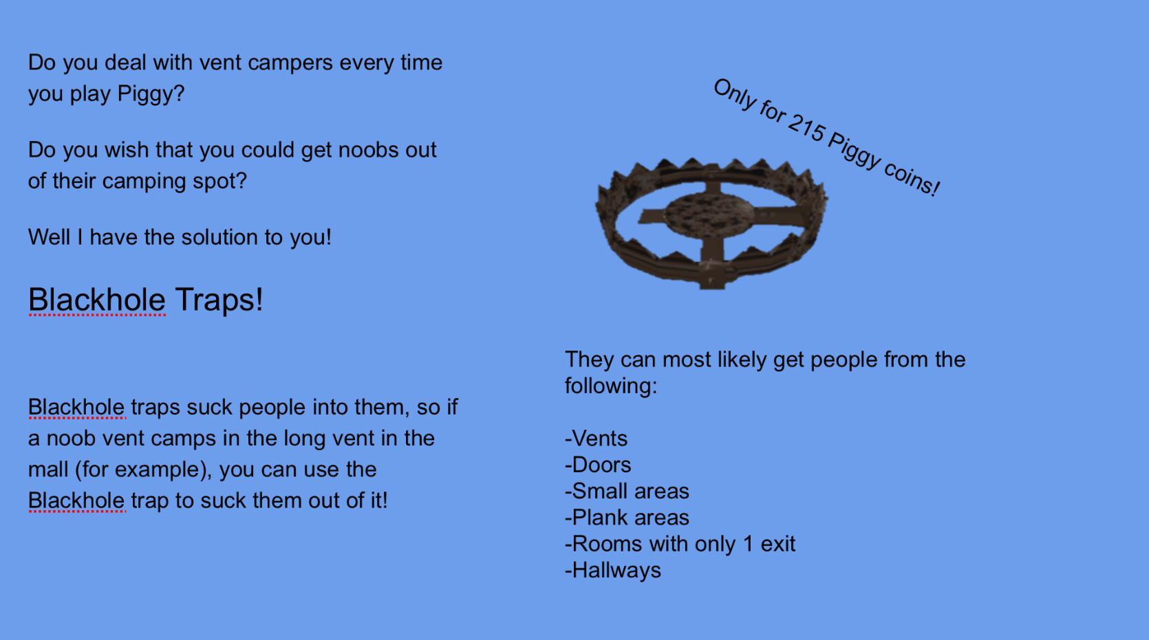 A Blackhole trap advertisement I made (it sucks) | Scrolller