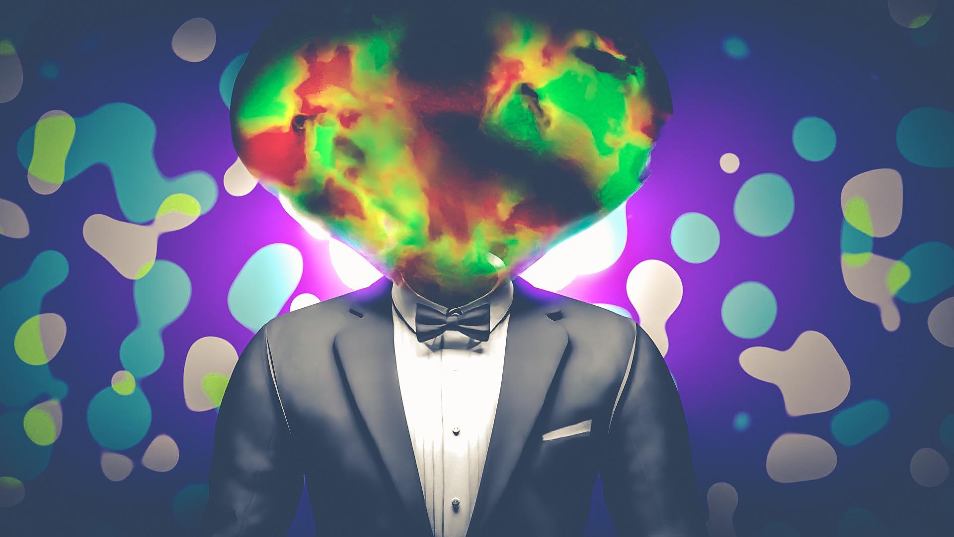 A blob of me, me, digital, 2020 | Scrolller