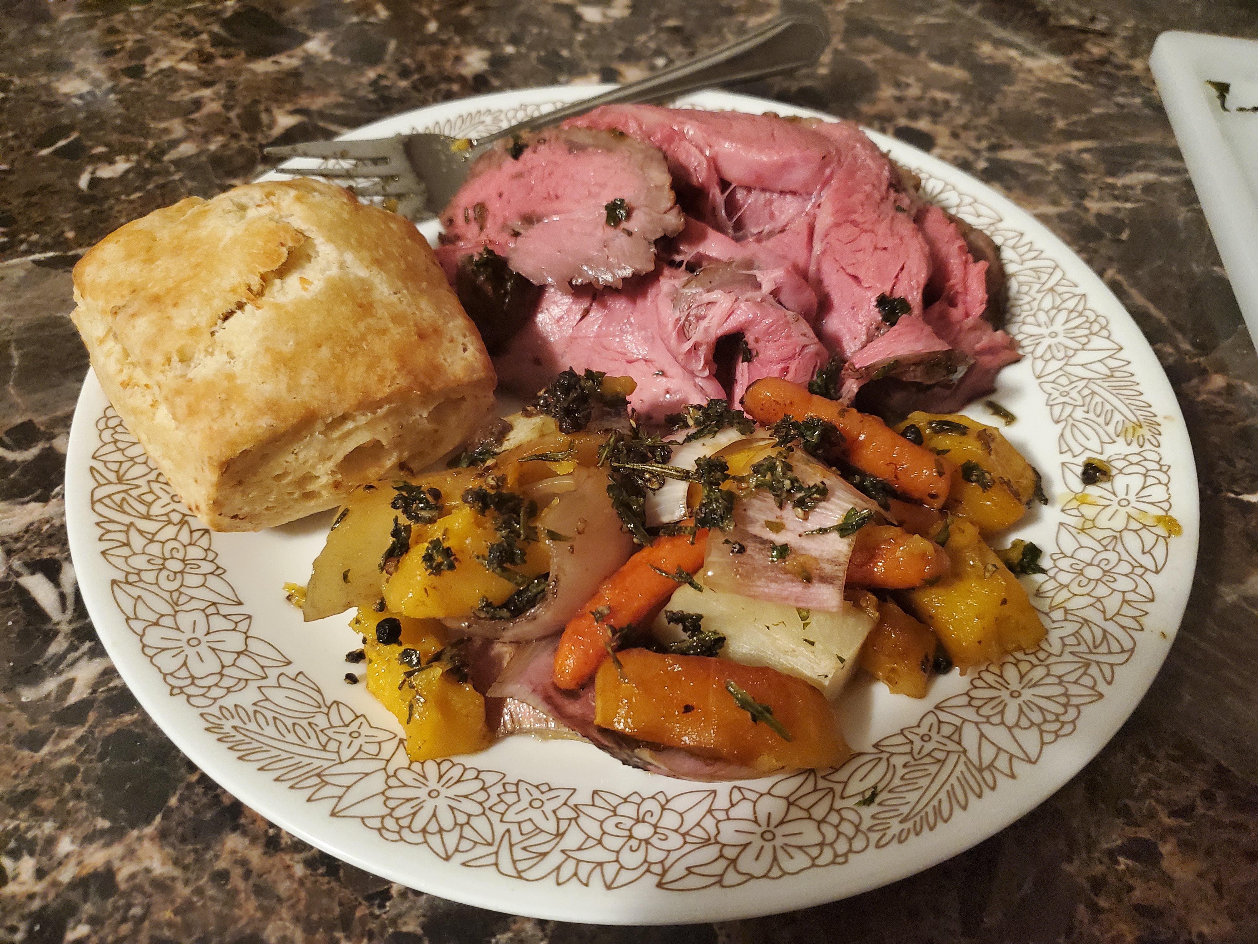 A butcher's prime rib Thanksgiving dinner | Scrolller