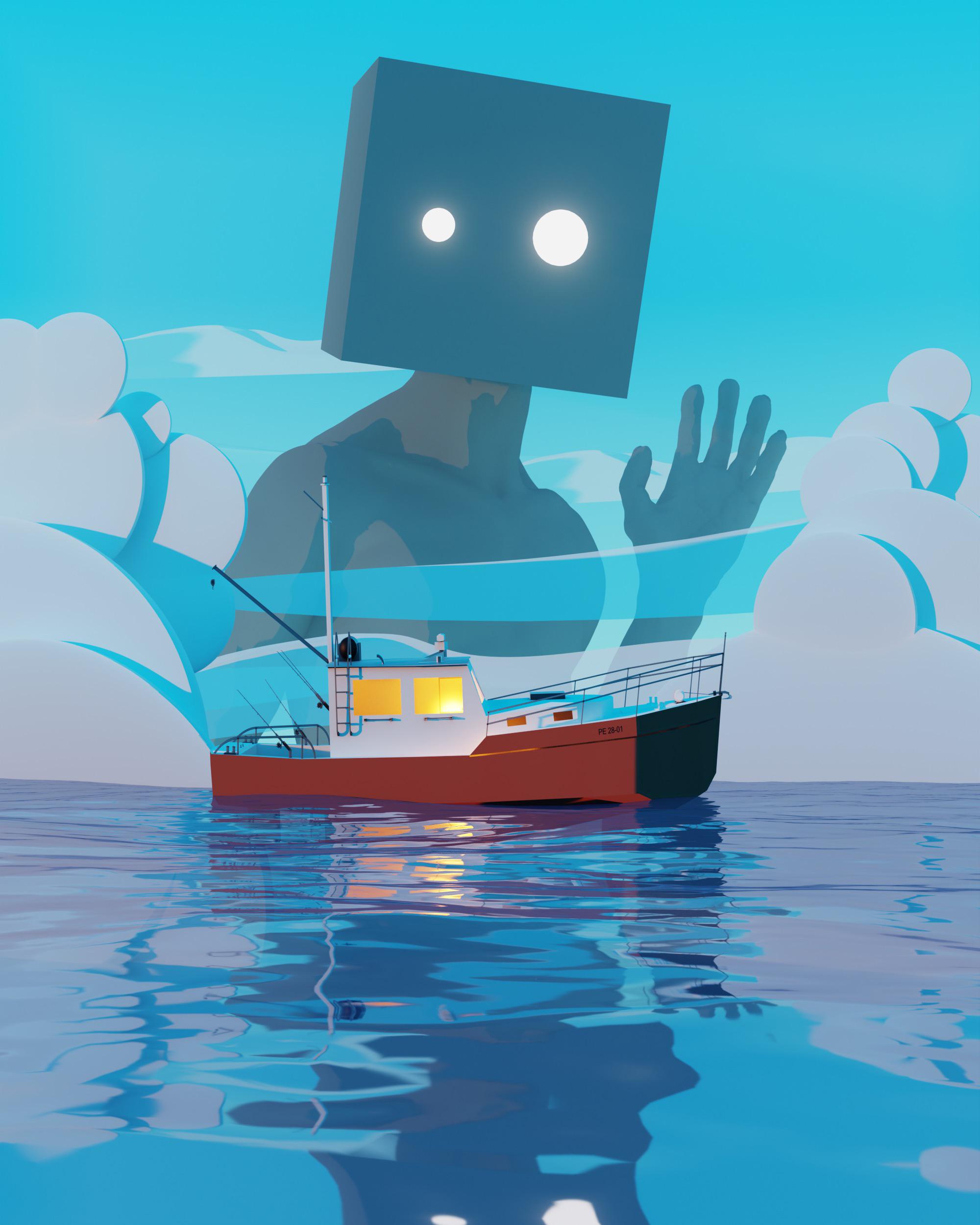 A Courteous Colossus, Me, Digital, 2021 | Scrolller