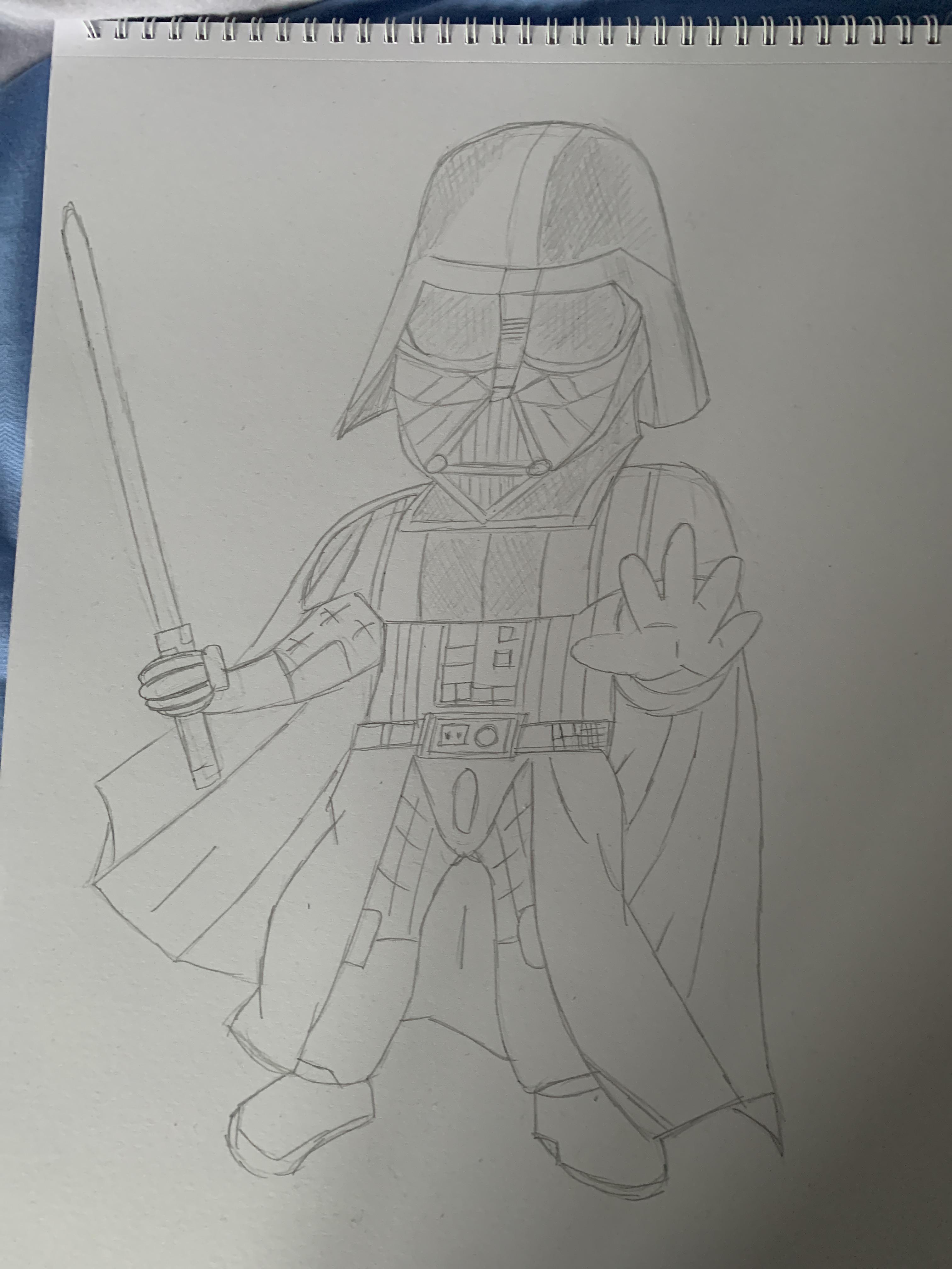 A Darth Vader my dad drew | Scrolller