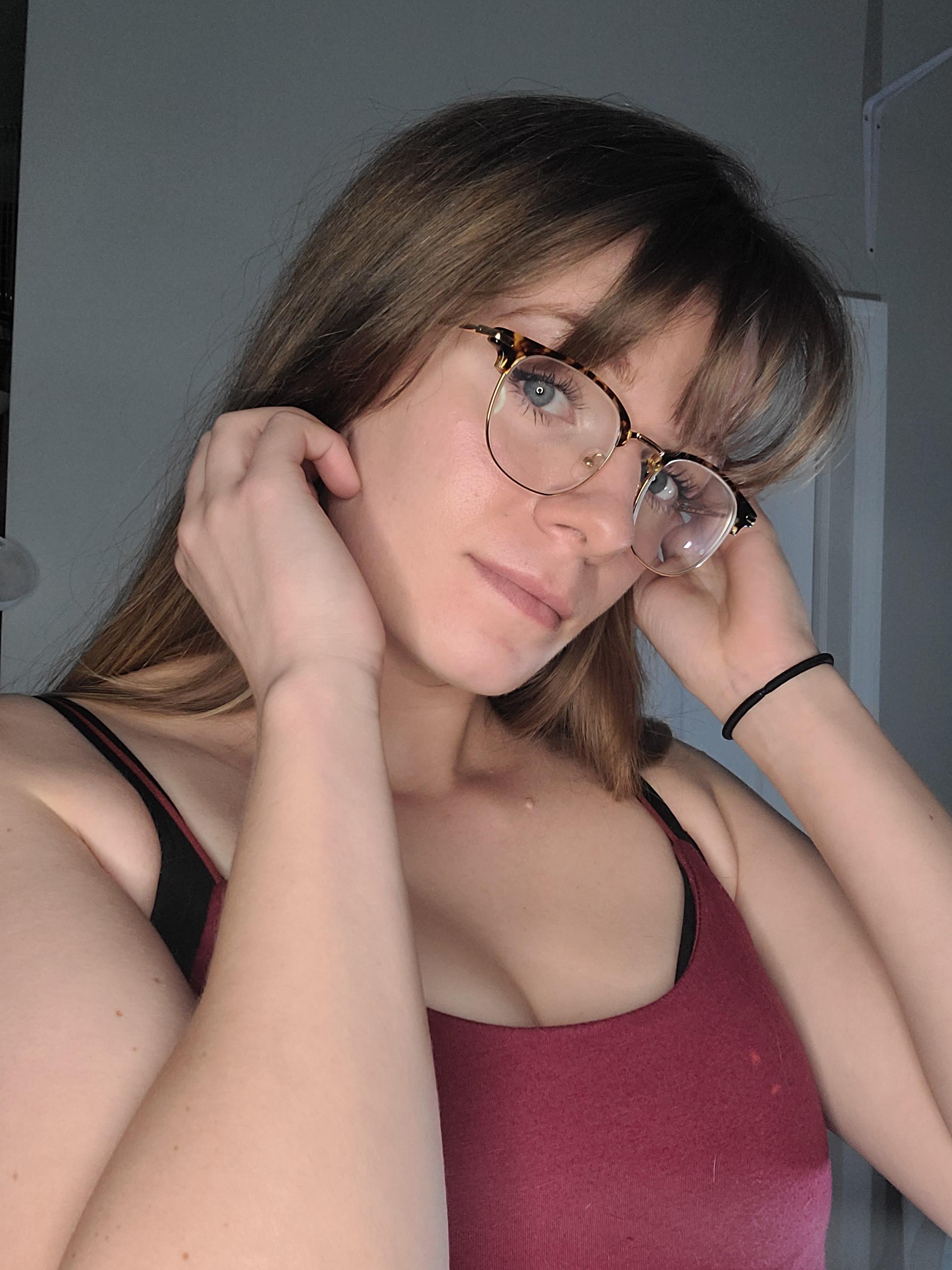 A day in a life with glasses: having to take all your pics at a specific angle to avoid the ...