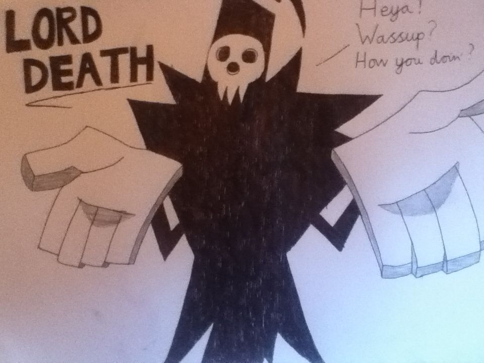 A drawing of Lord Death | Scrolller
