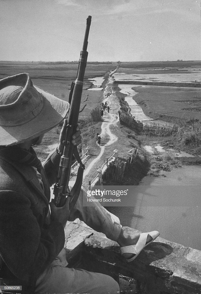 A French soldier guarding the Sino-Vietnamese border, somewhere around 1950s. | Scrolller