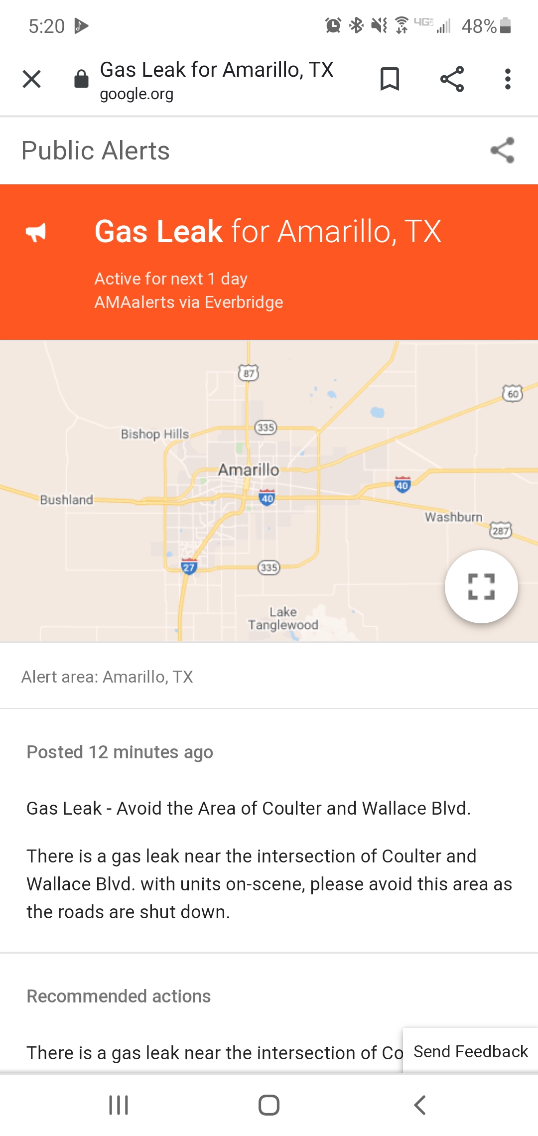 A Gas leak alert. Just a heads up | Scrolller
