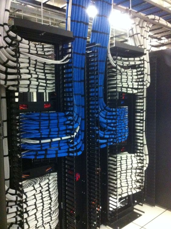 A genius work of data center cabling. | Scrolller