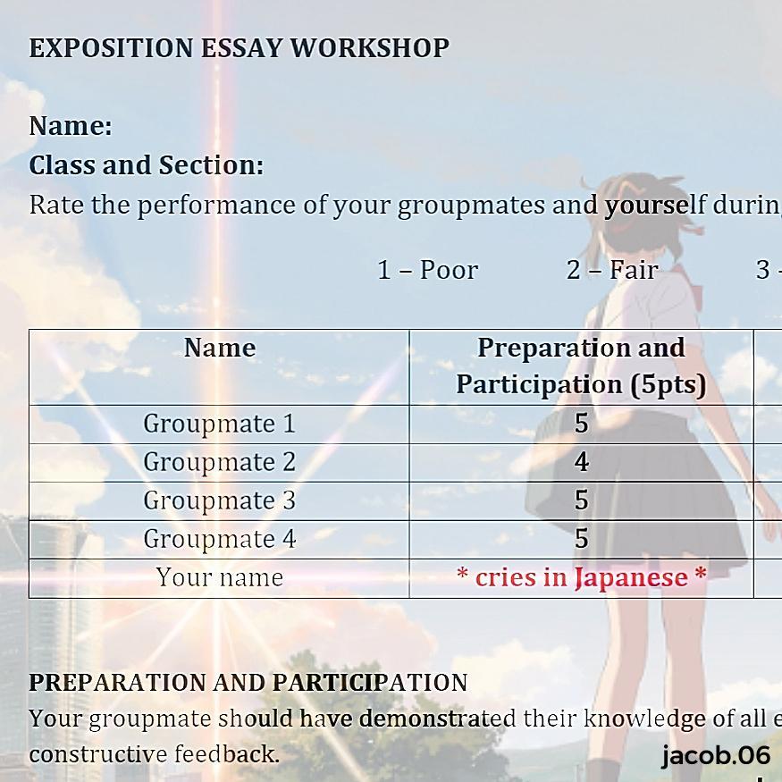 A harmless evaluation sheet: | Scrolller