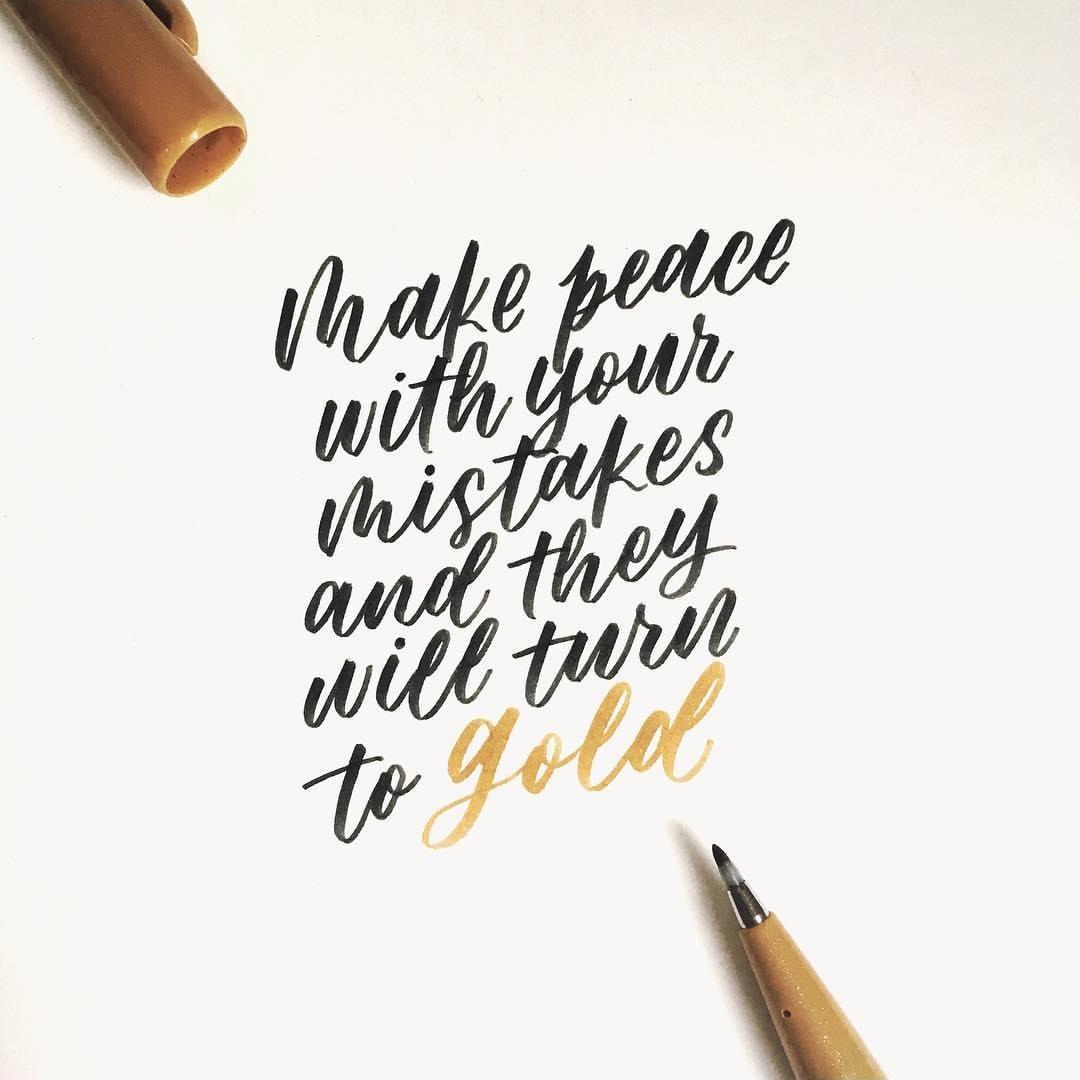 A line from Gold in brush calligraphy on IG. | Scrolller