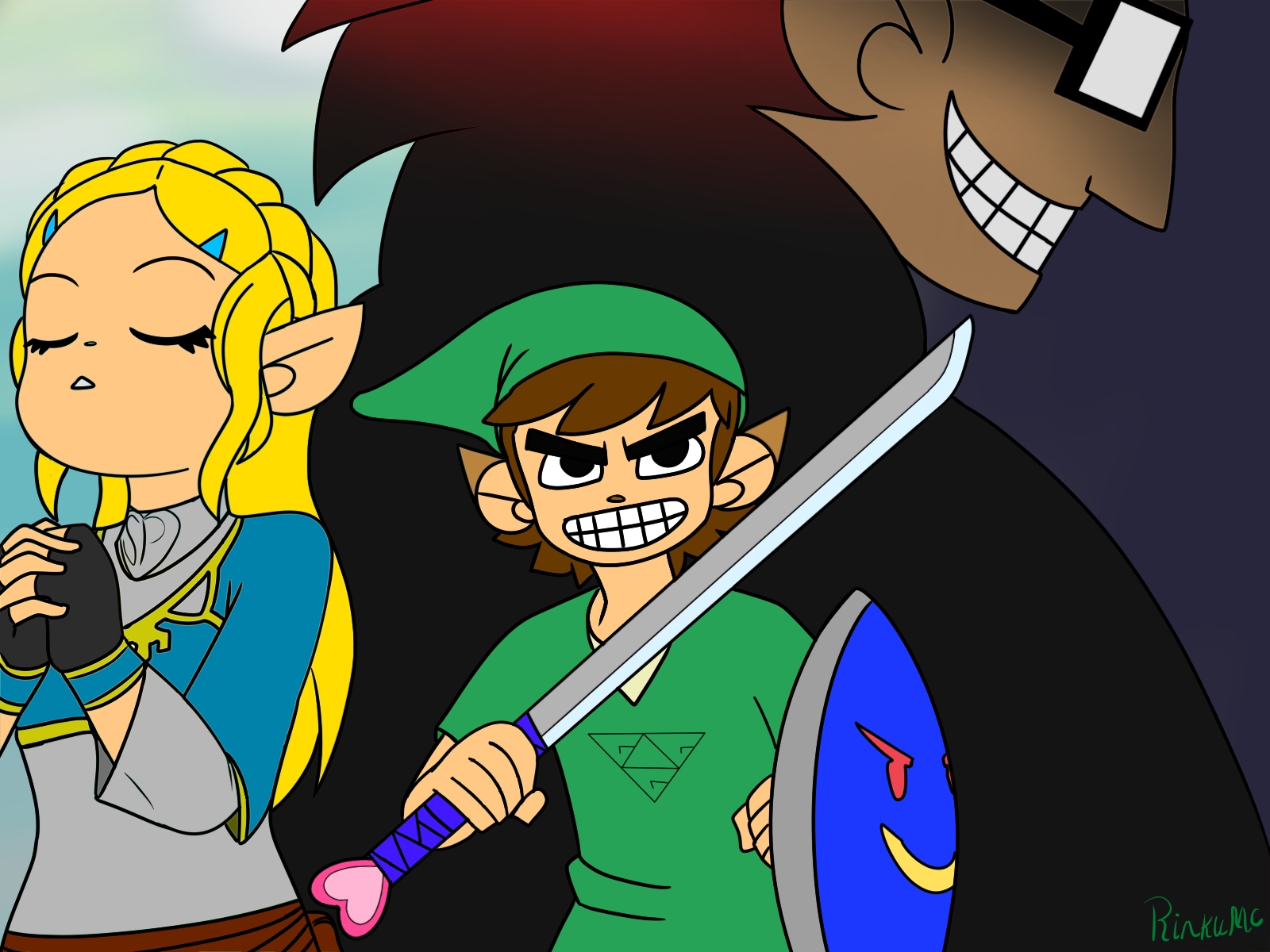 A little crossover. I don't like to color my drawings, but I'm happy with this one | Scrolller