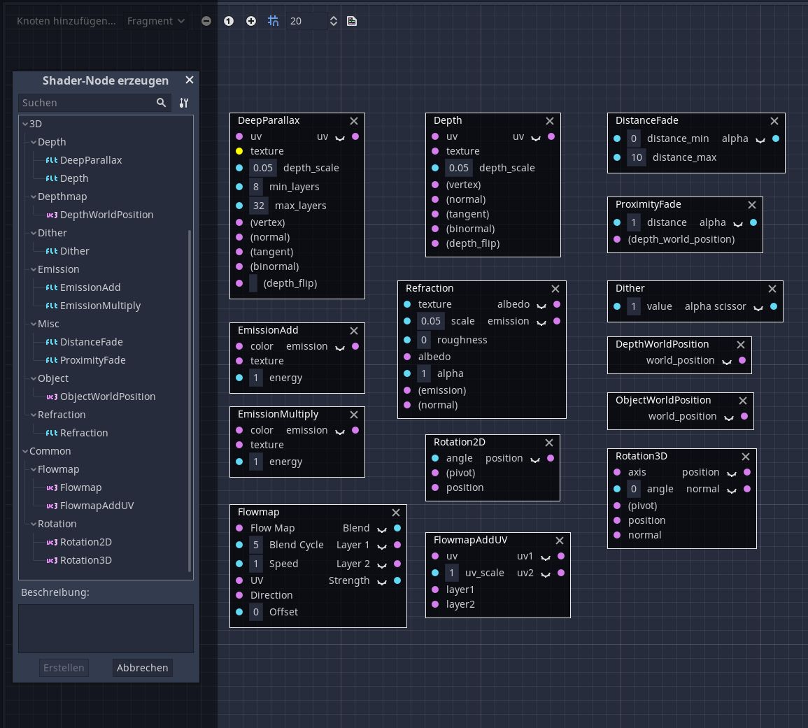 A little visual shader node library - with some spatial material features and more | Scrolller