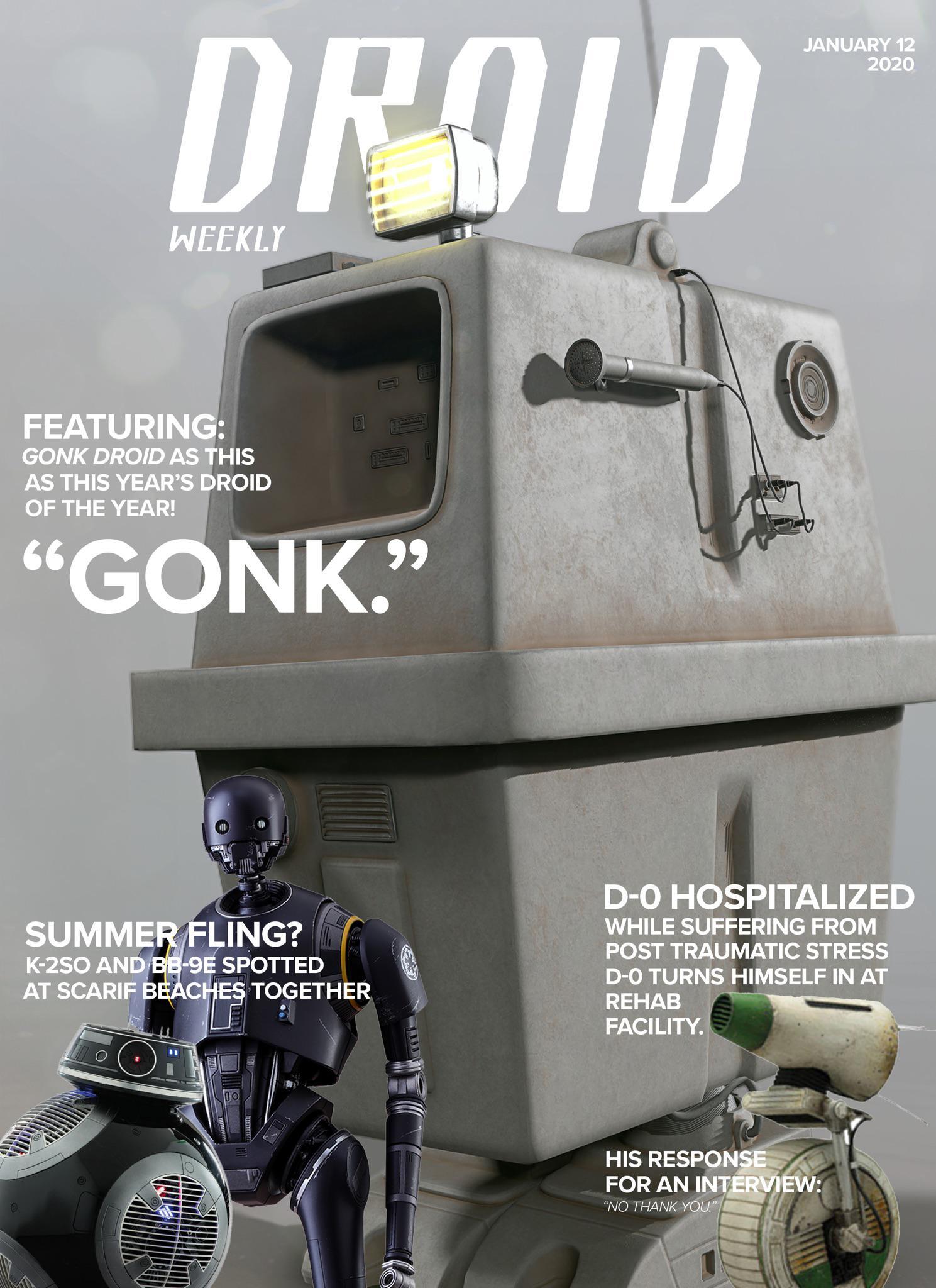 A mock Star Wars droid magazine cover I made in January this year. | Scrolller