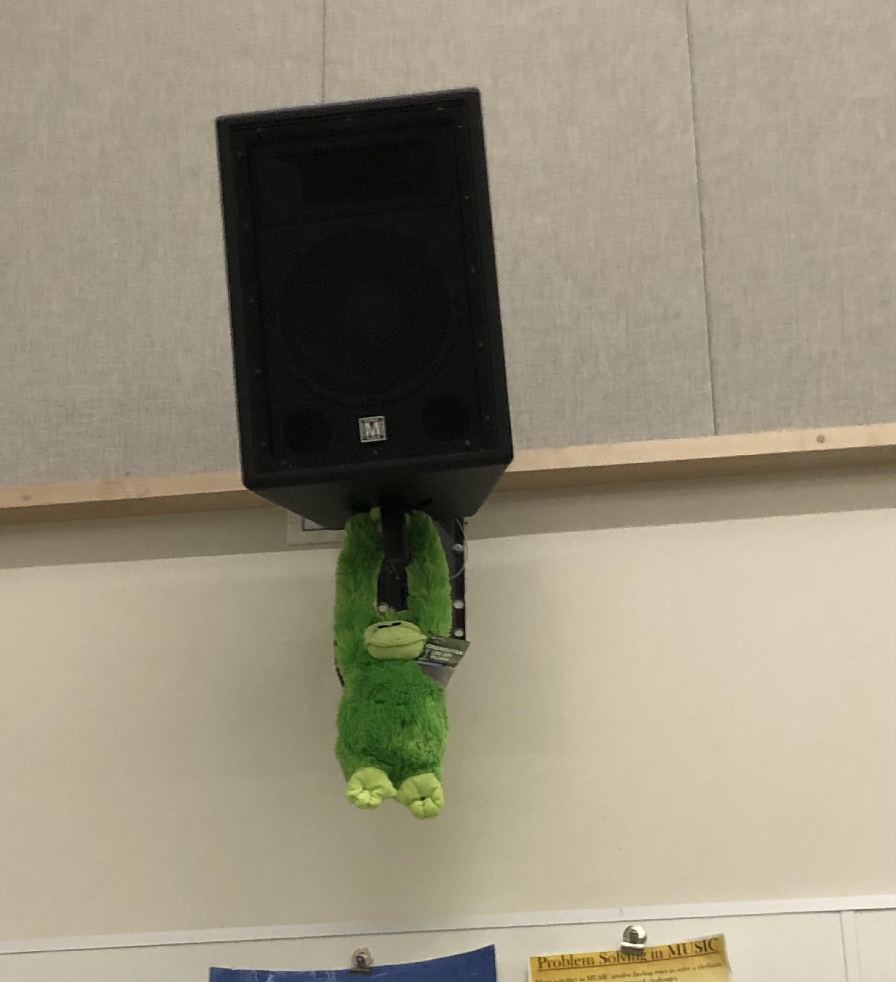 A Monkey hanging of a speaker after the Great War (Circa 2024) | Scrolller