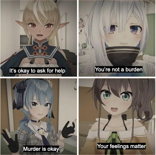 A Motivational Meme from the Hololive Cast | Scrolller