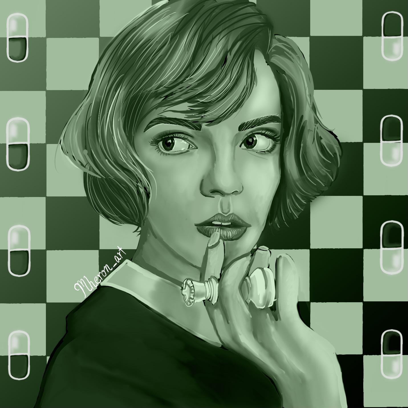 A Portrait of Beth Harmon | Scrolller