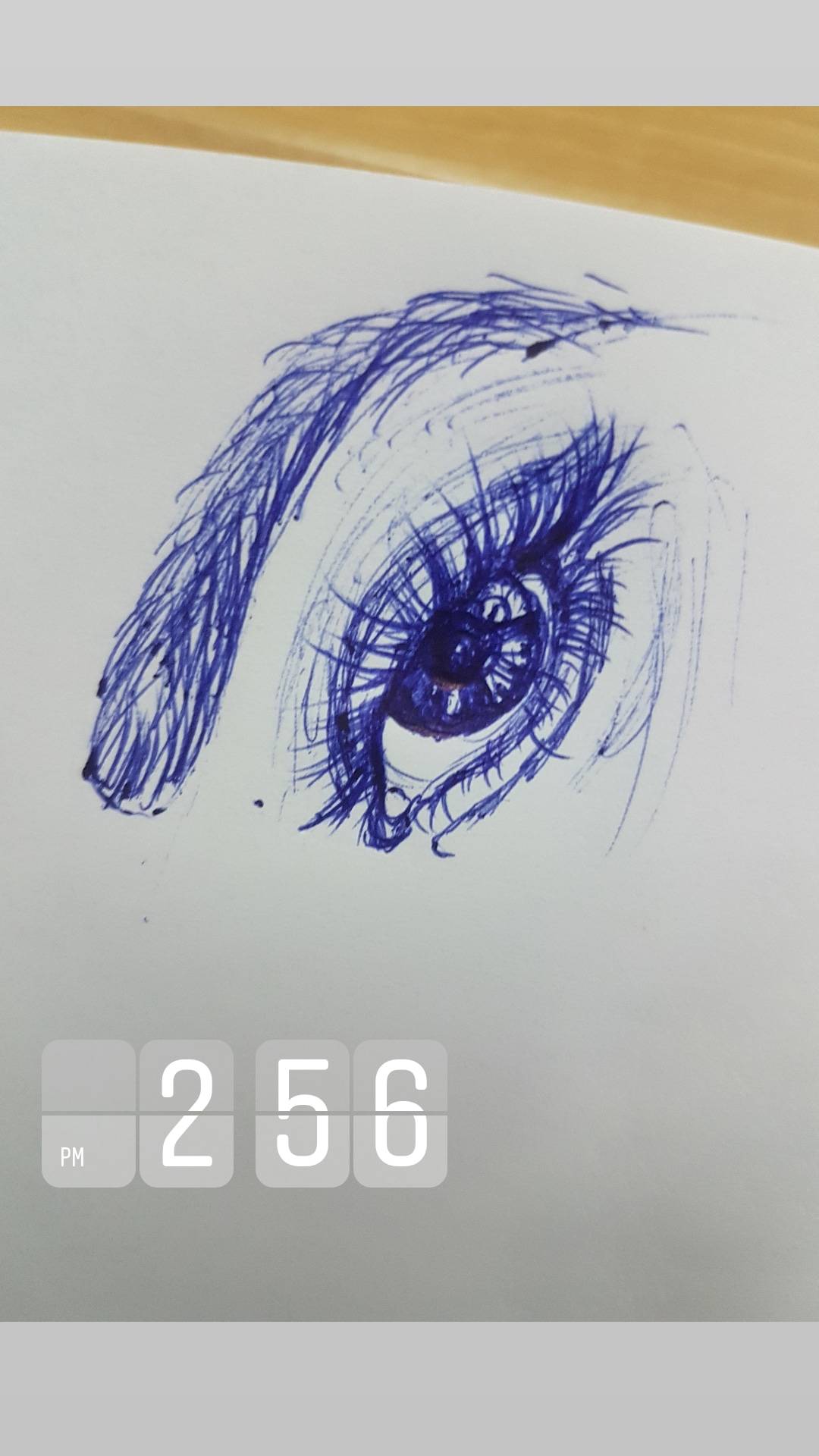 A random eye I drew in a boring class | Scrolller