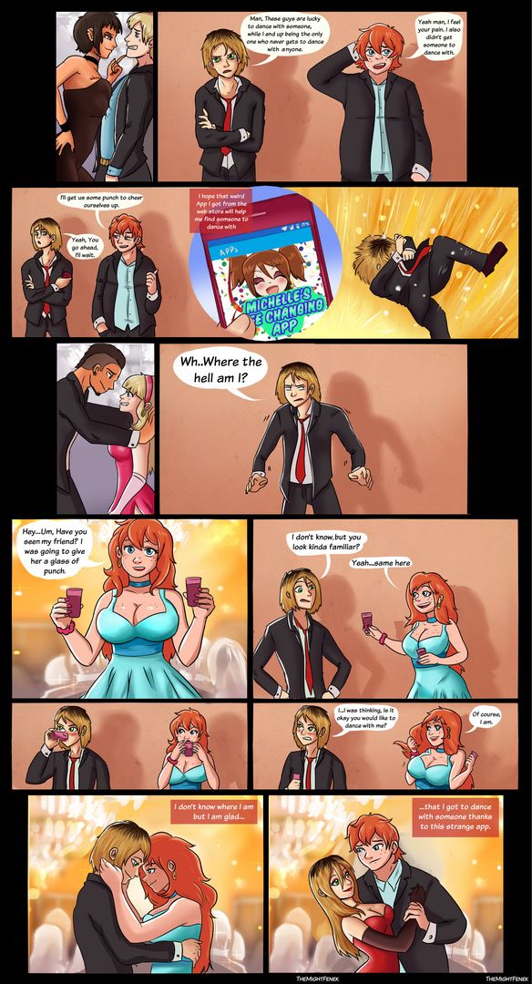 A Second Prom {Comic} [MTF/TGTF/FTM] - TheMightFenek | Scrolller