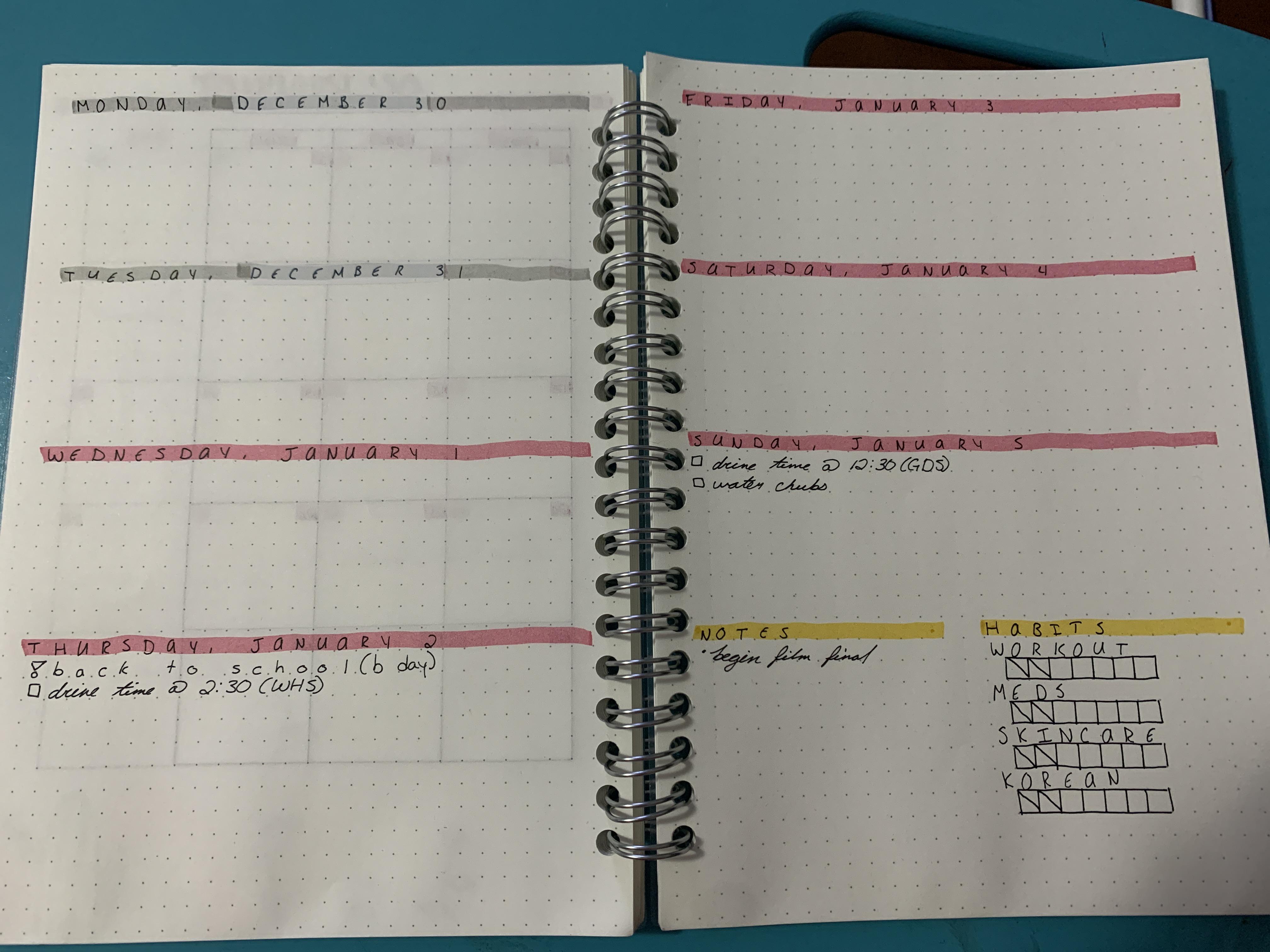 a simple, but effective, weekly spread! | Scrolller