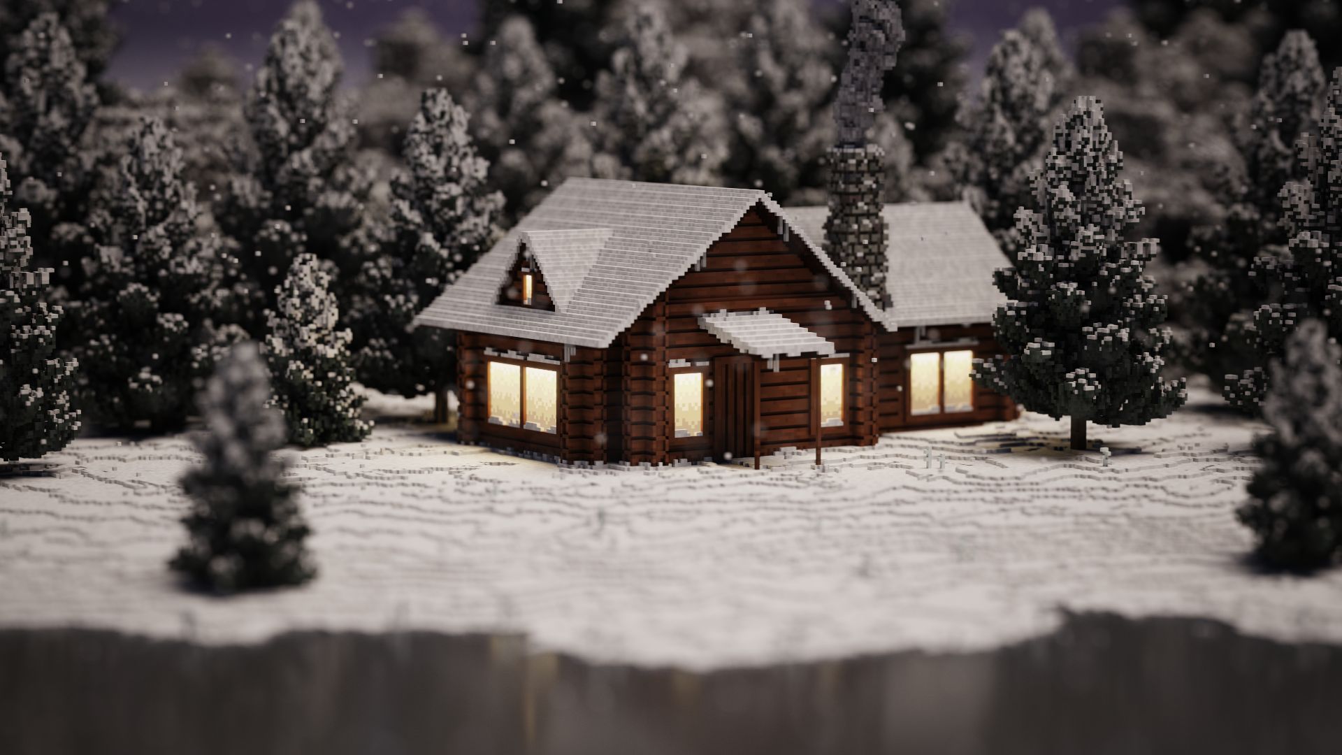 A snowy cabin | Scrolller