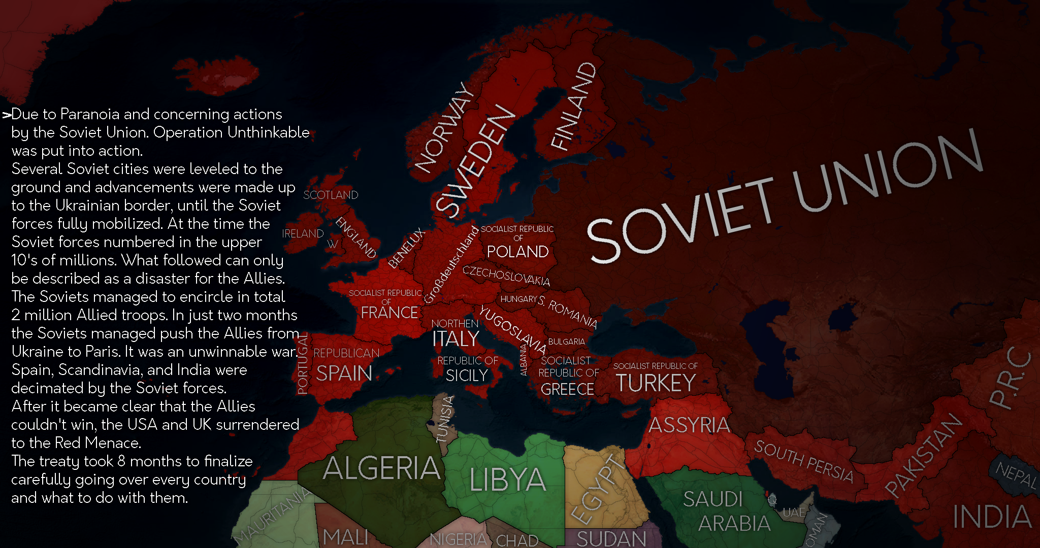 A Soviet victory map I made | Scrolller