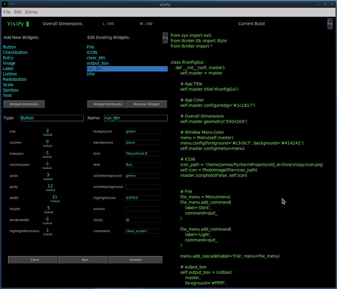A Tkinter Widget Templater Gui Builder For Python Linux Mac Scrolller
