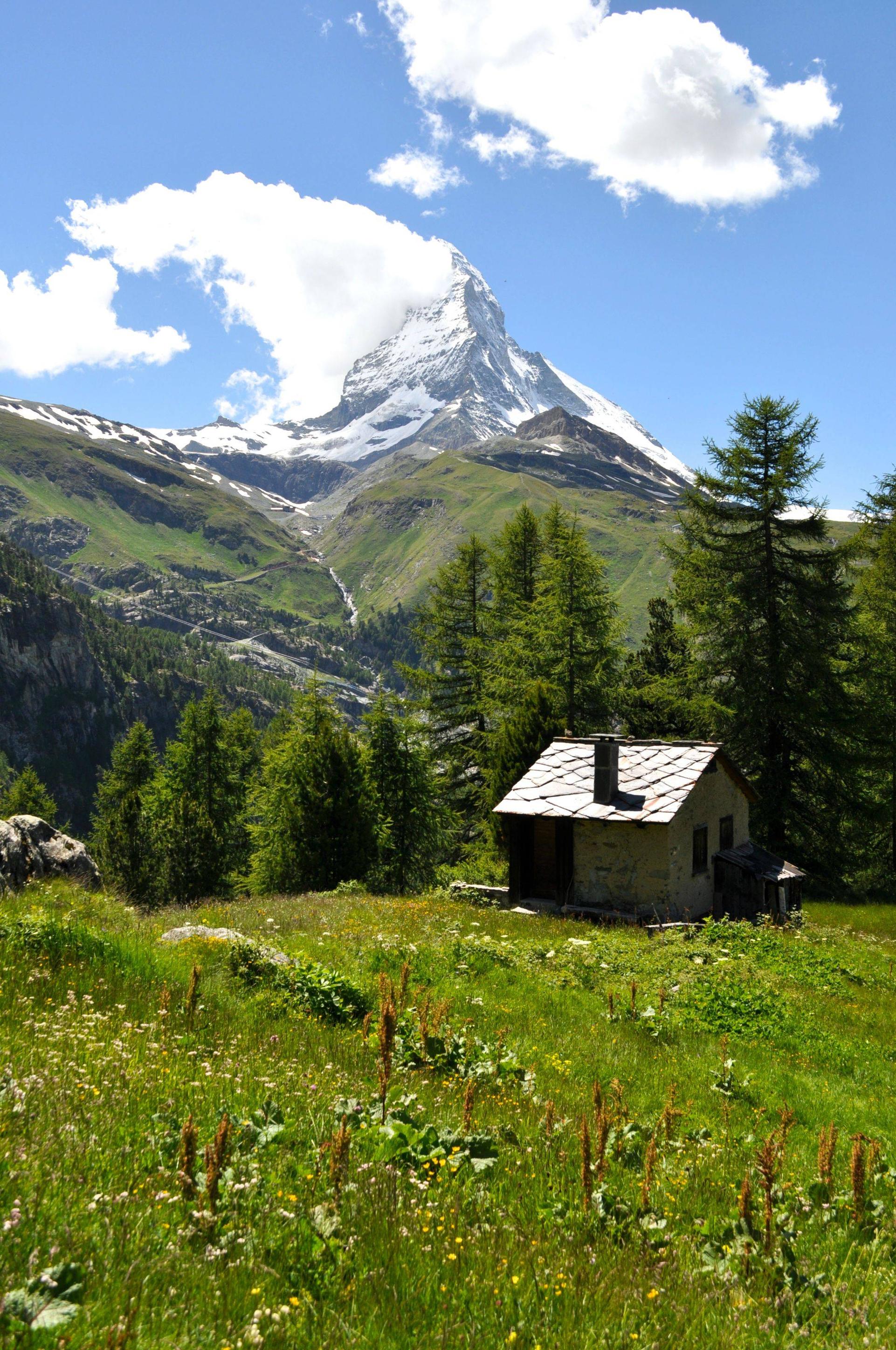 Abandoned cabin amidst the great Alps (x-post r/cabinporn) [1922 x 2892] [OC] | Scrolller