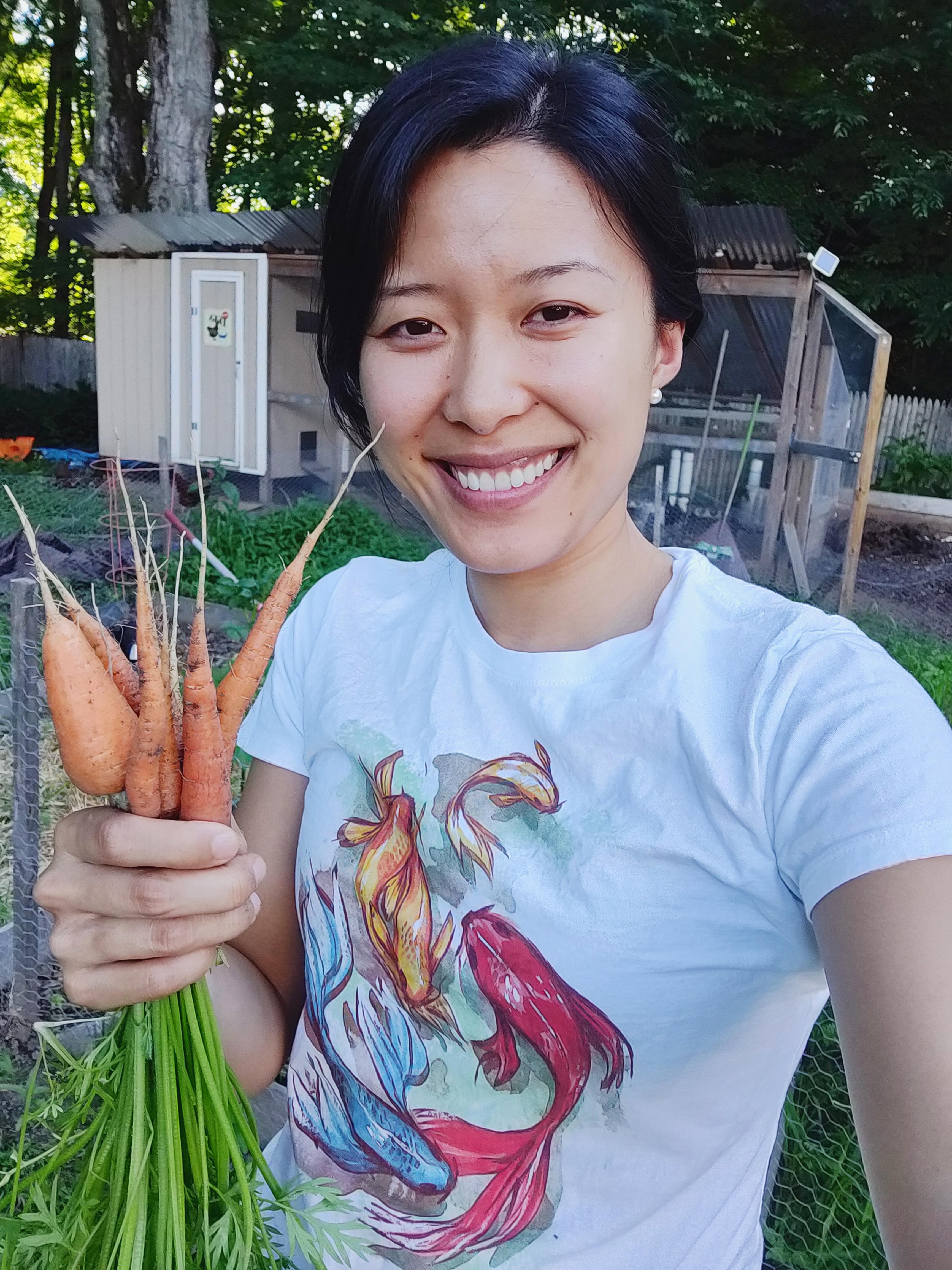 After 3 failed seasons, I finally managed to grow carrots! They may not be pretty but they are ...