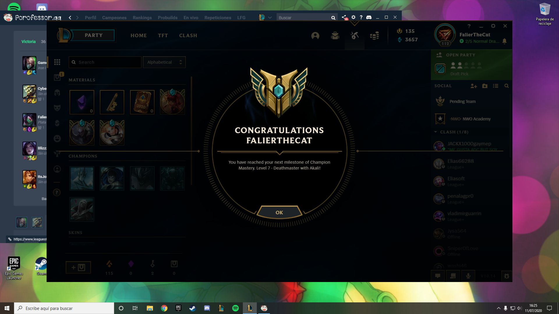 After 95,708 points on Akali, I finally achieved MR7! | Scrolller