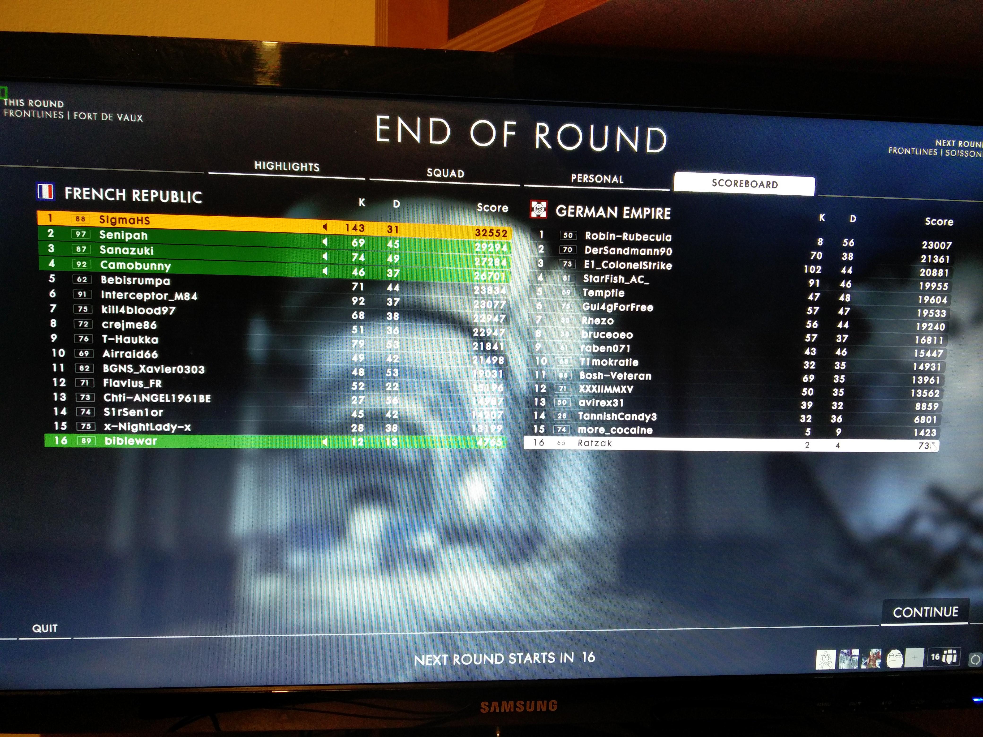 After an exhausting 55min frontlines match.. :) | Scrolller