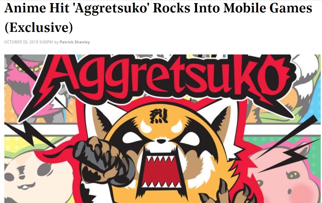 Aggretsuko gets into a moible games. | Scrolller